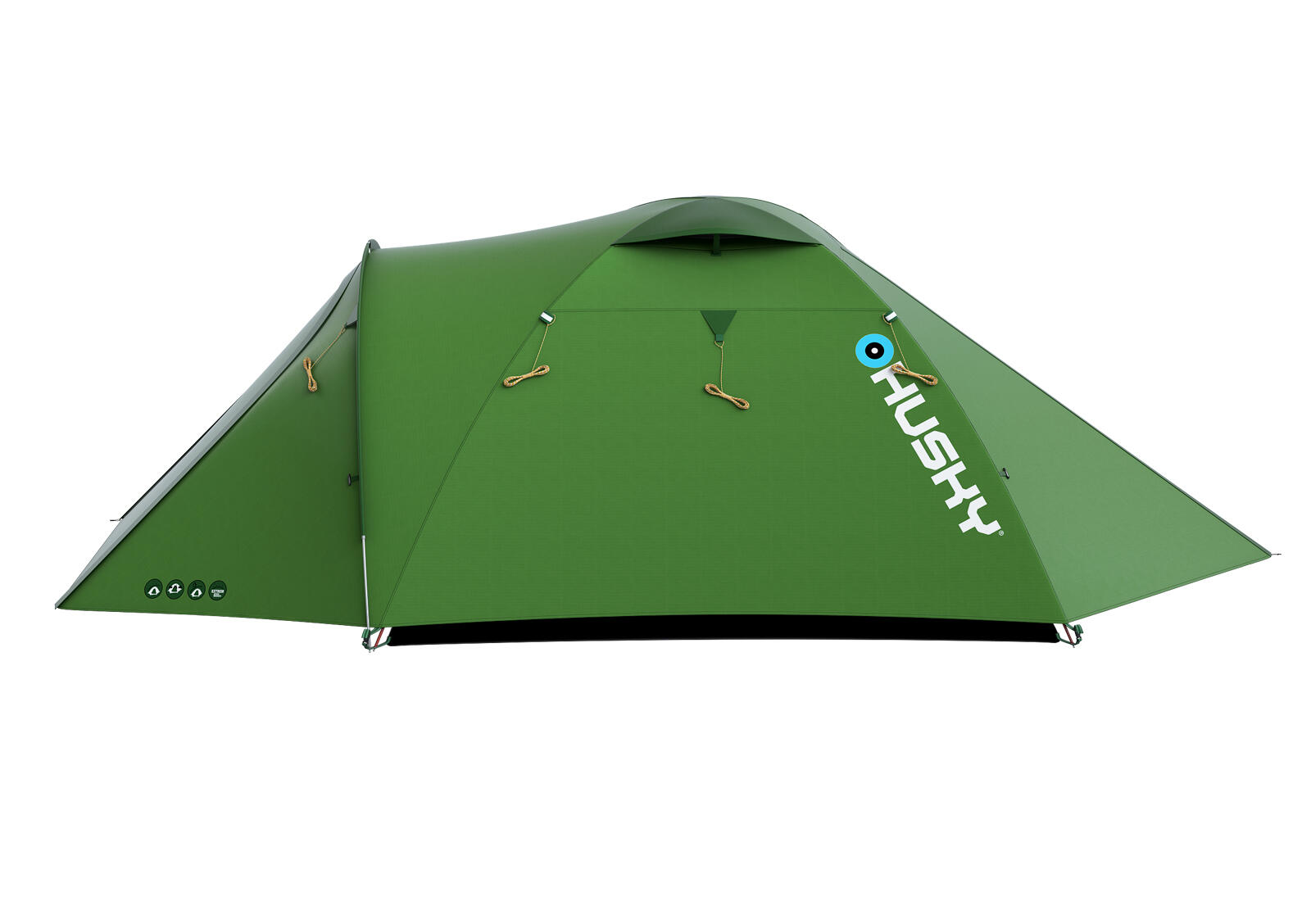 HUSKY BARON 4 3-season Polyester Tent Green 4-person HUSKY | Decathlon