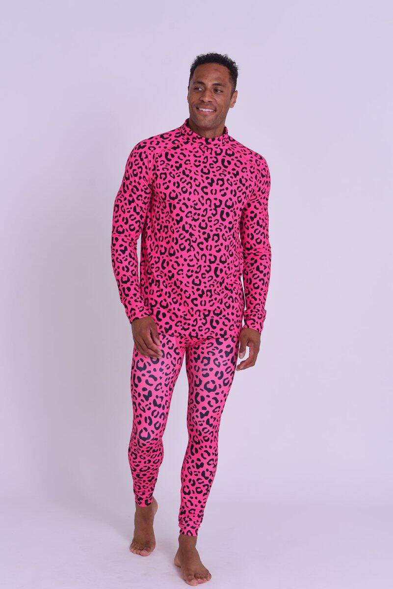 Homme Ski Sous-vêtement Bas Hotel California Pink Leopard OOSC | Decathlon