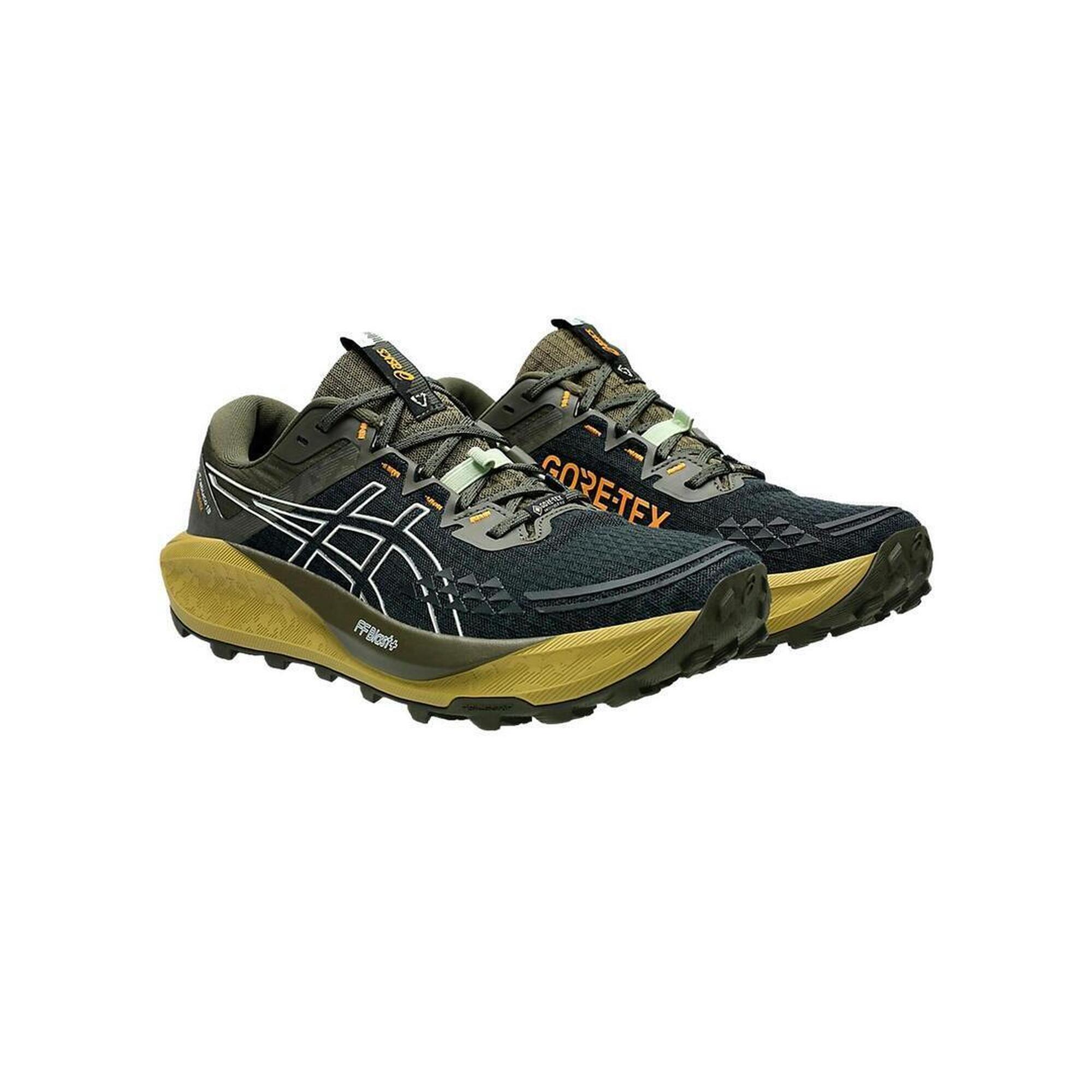 Course à pied et trail pour homme Asics Gel-trabuco 13 Vert. ASICS ...