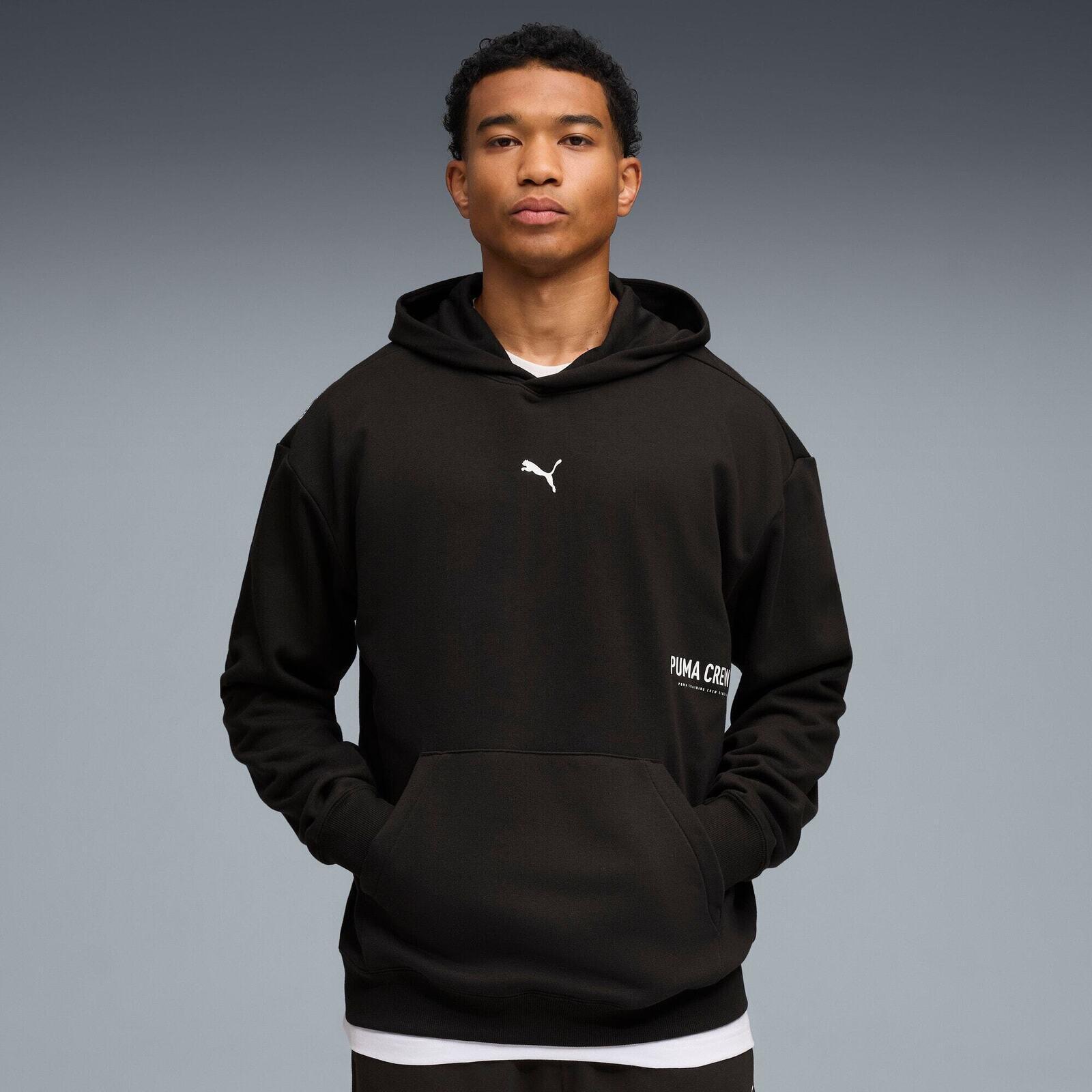 Kap Puma M Graphic French Terry Hoodie, Zwart, Mannen PUMA | Decathlon