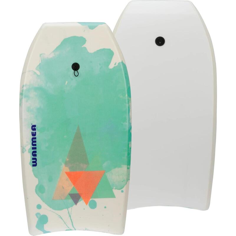 NIJDAM - Placa surf Waimea Slick Board, alb/turcoaz, uni | Decathlon