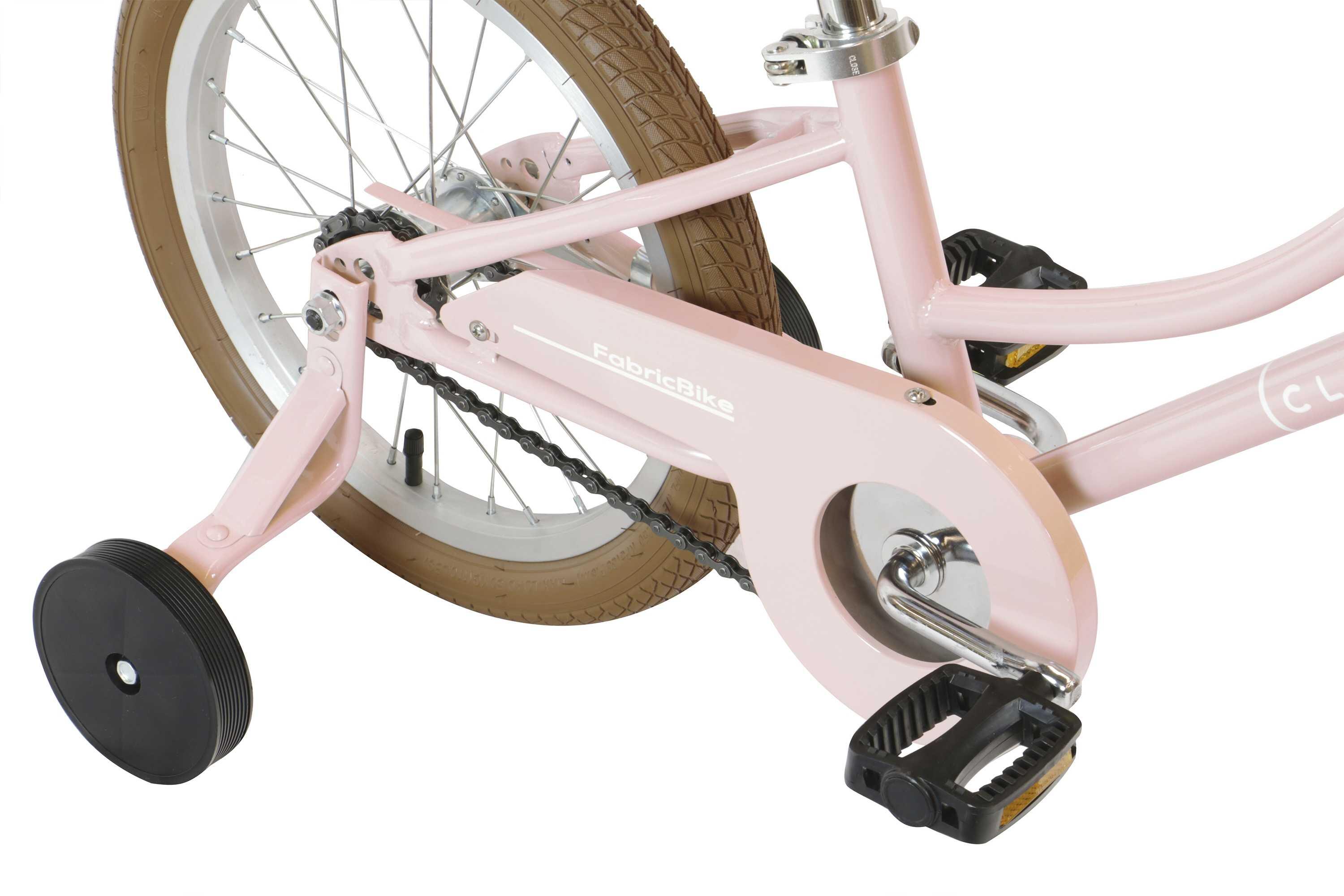 FABRICBIKE Kids Classic - 16" pedal bike for children, ages 3-7. Pink ...