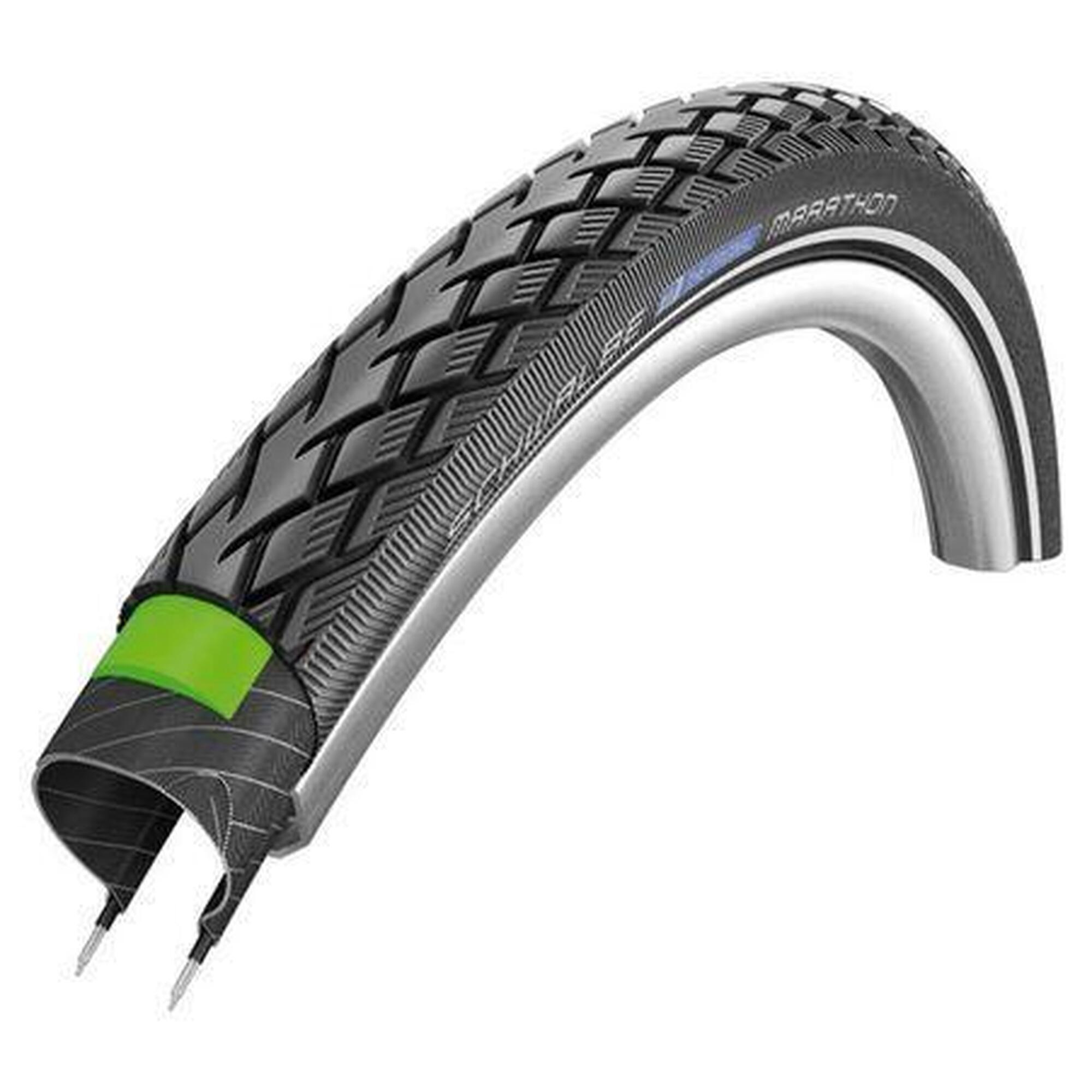 Pneu Schwalbe Marathon 700 mm Tubetype Rigide TwinSkin Endurance Compound GreenG SCHWALBE ...