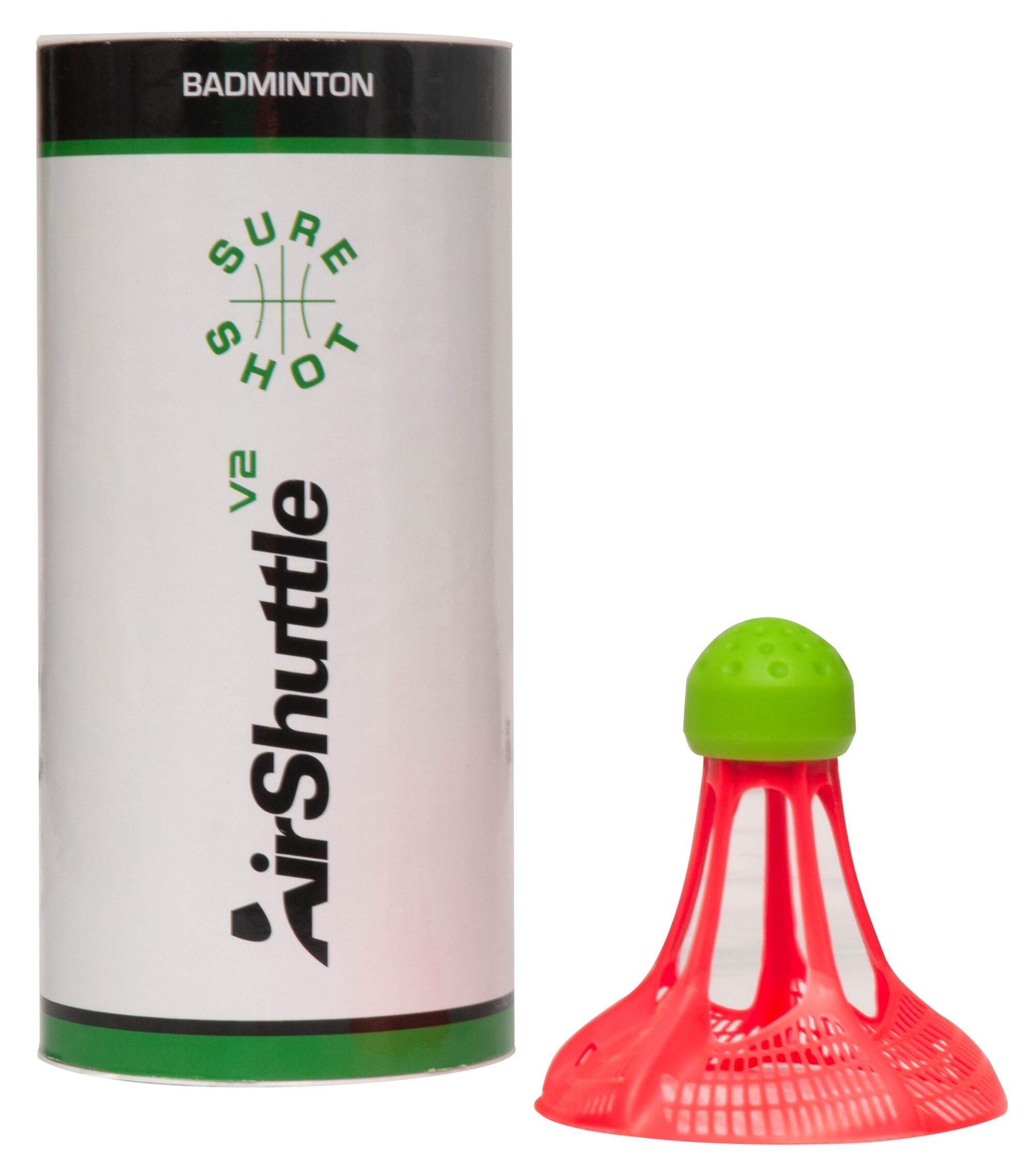 AIR BADMINTON V2 OUTDOOR SHUTTLE - TUBE OF 3 SURE SHOT | Decathlon