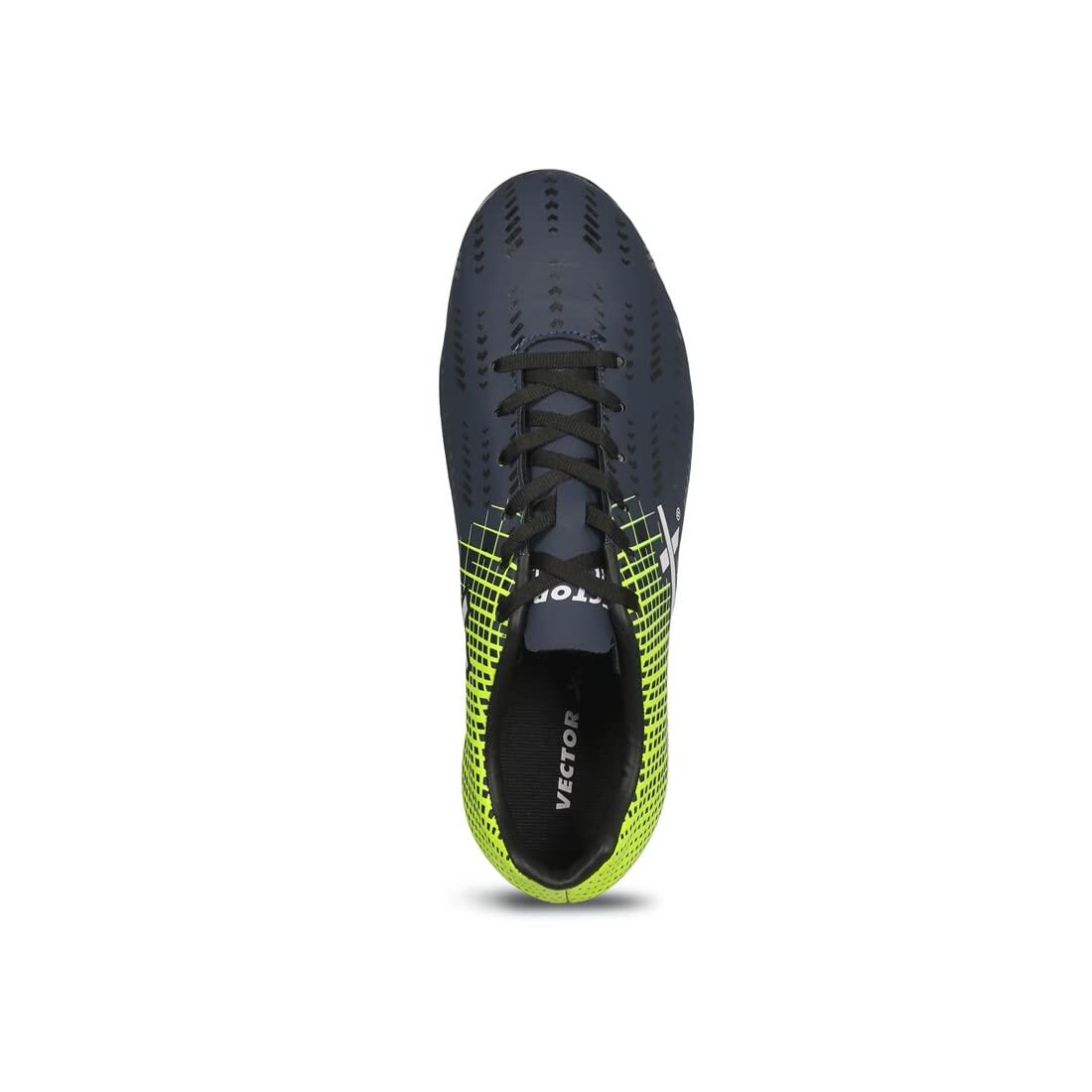 Vector X Royale Football Shoes | Navy-Green | Men | Size 8 UK VECTOR X ...