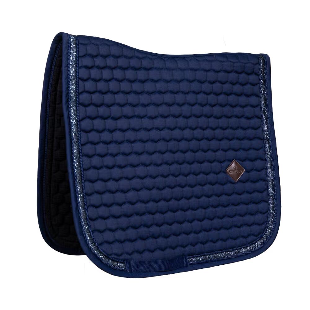 Saddle Pad glitter band jumping navy KENTUCKY HORSEWEAR | Decathlon