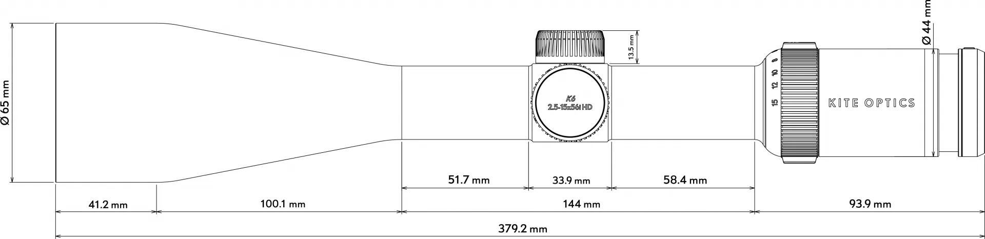 Lunette d'Affut Kite Optics K6 2,5-15x56i HD | Decathlon