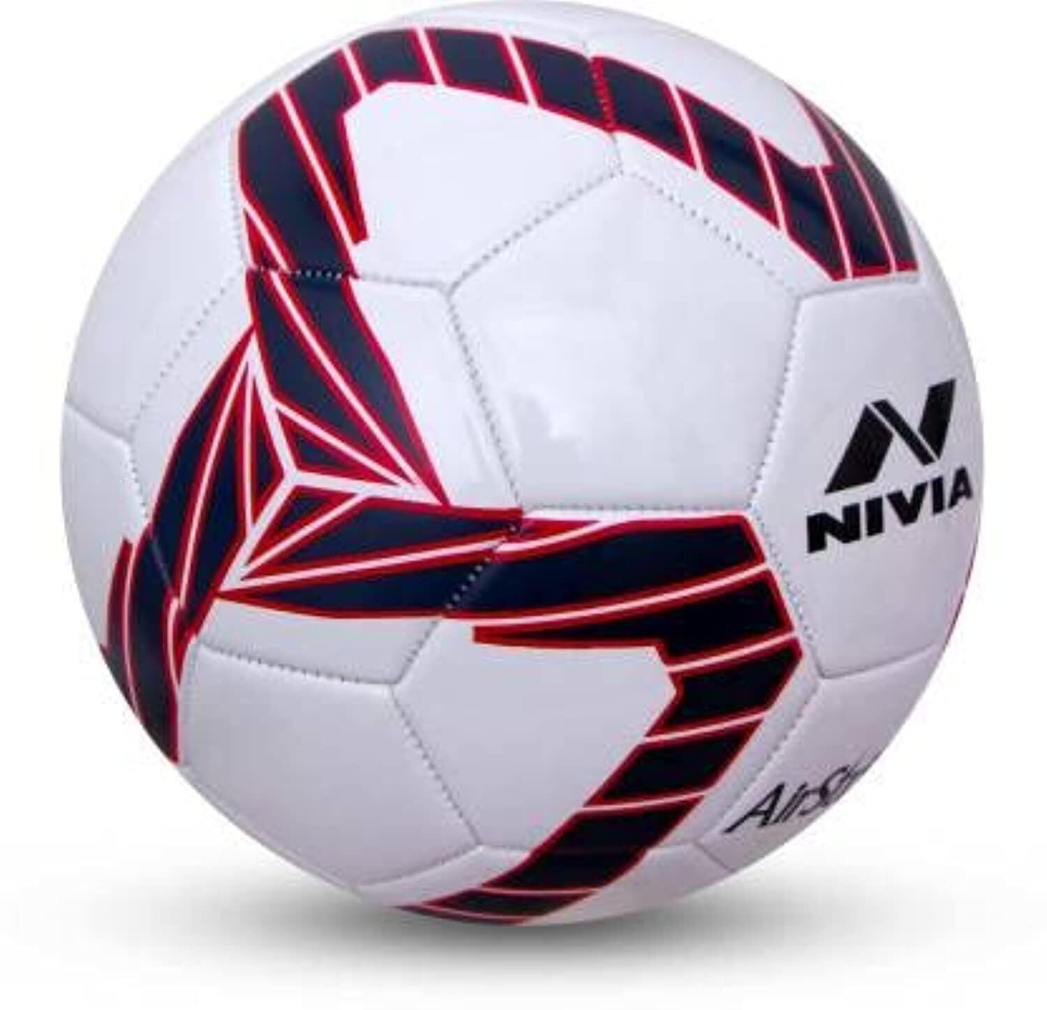 Nivia Air Strike Football White Size 5 | 32 Panel PVC Soccer Ball NIVIA ...