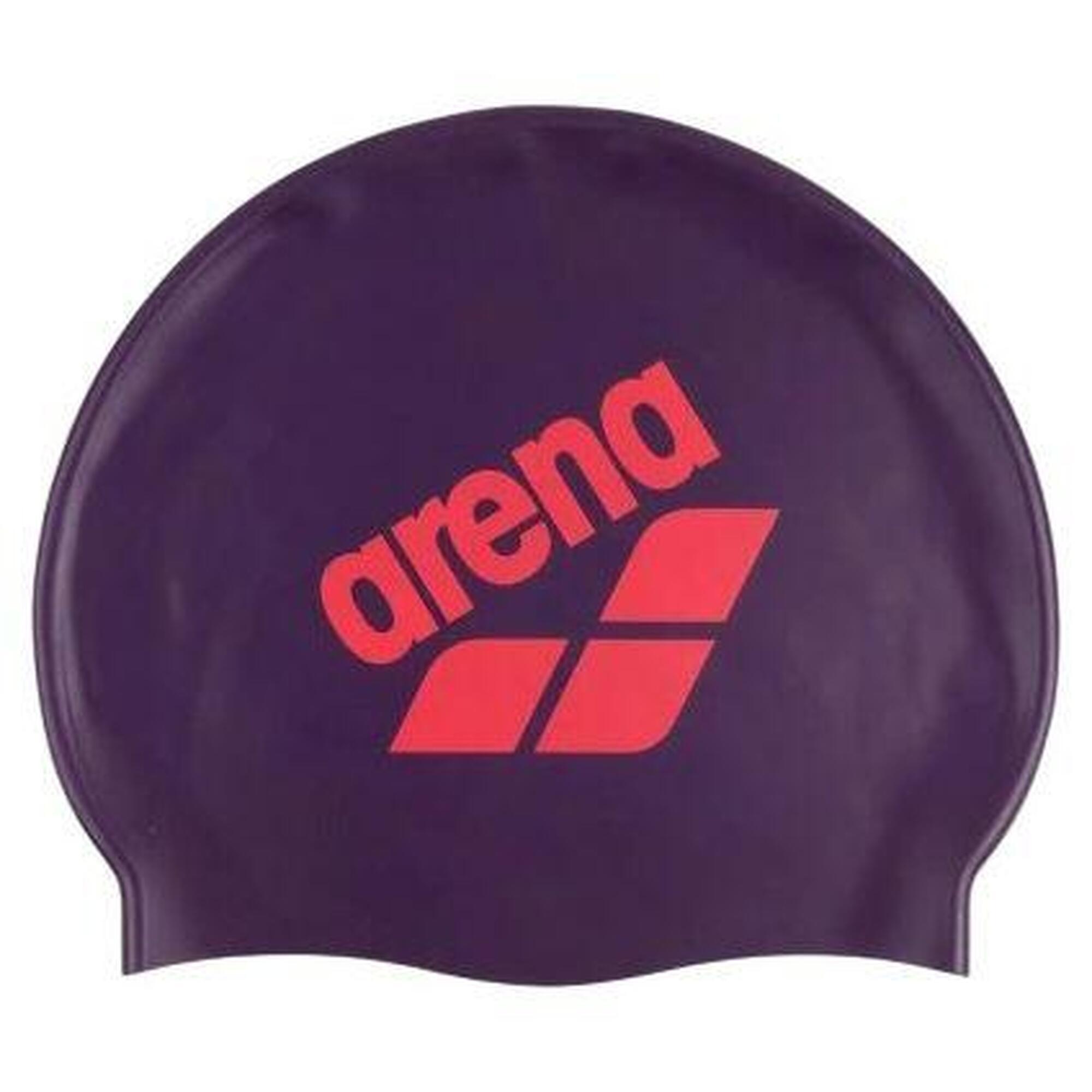 Czepek silikonowy na basen Arena Big Logo Plum Bright Coral ARENA ...