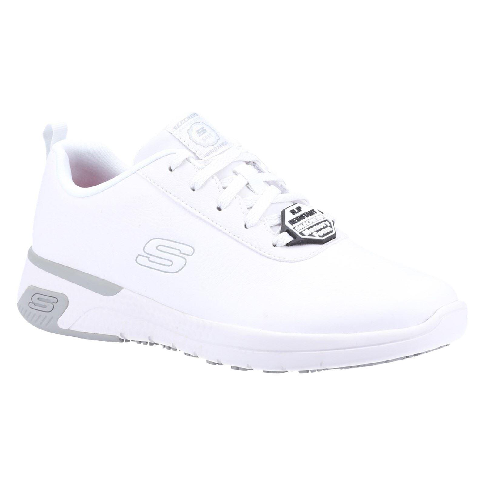 Skechers Workwear Marsing Gmina Leather Women's White Safety Trainers | Decathlon