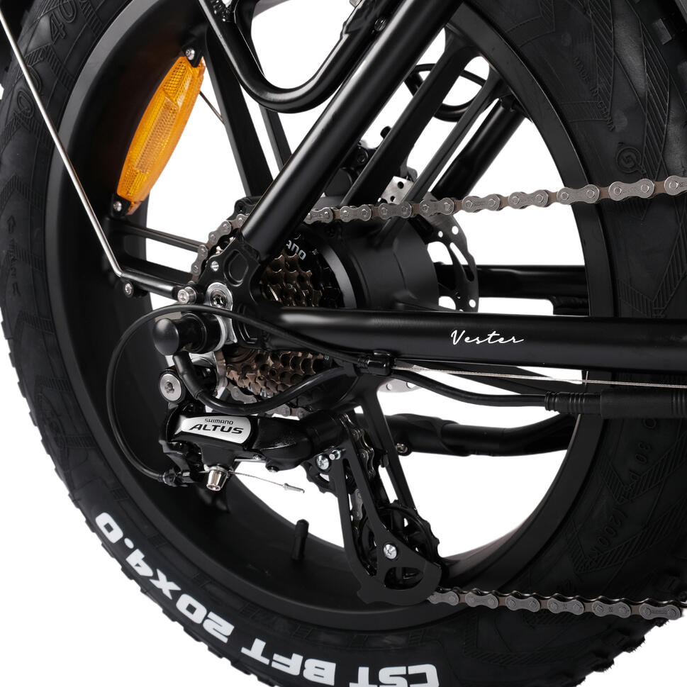 Vester 2025 - Vélo électrique pliable à gros pneus 48V 14Ah - Noir Onyx ...