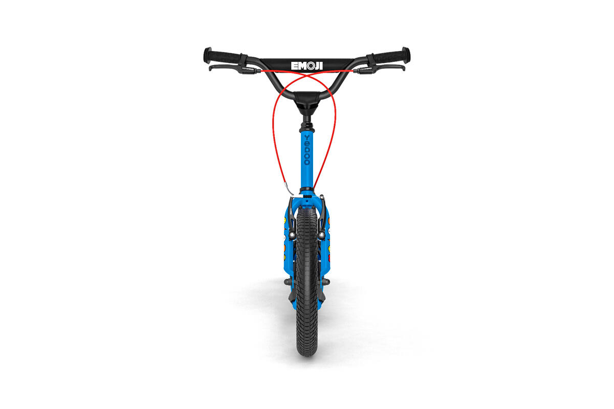 Scooter mit Lufträder Wzoom Emoji Blau YEDOO | Decathlon
