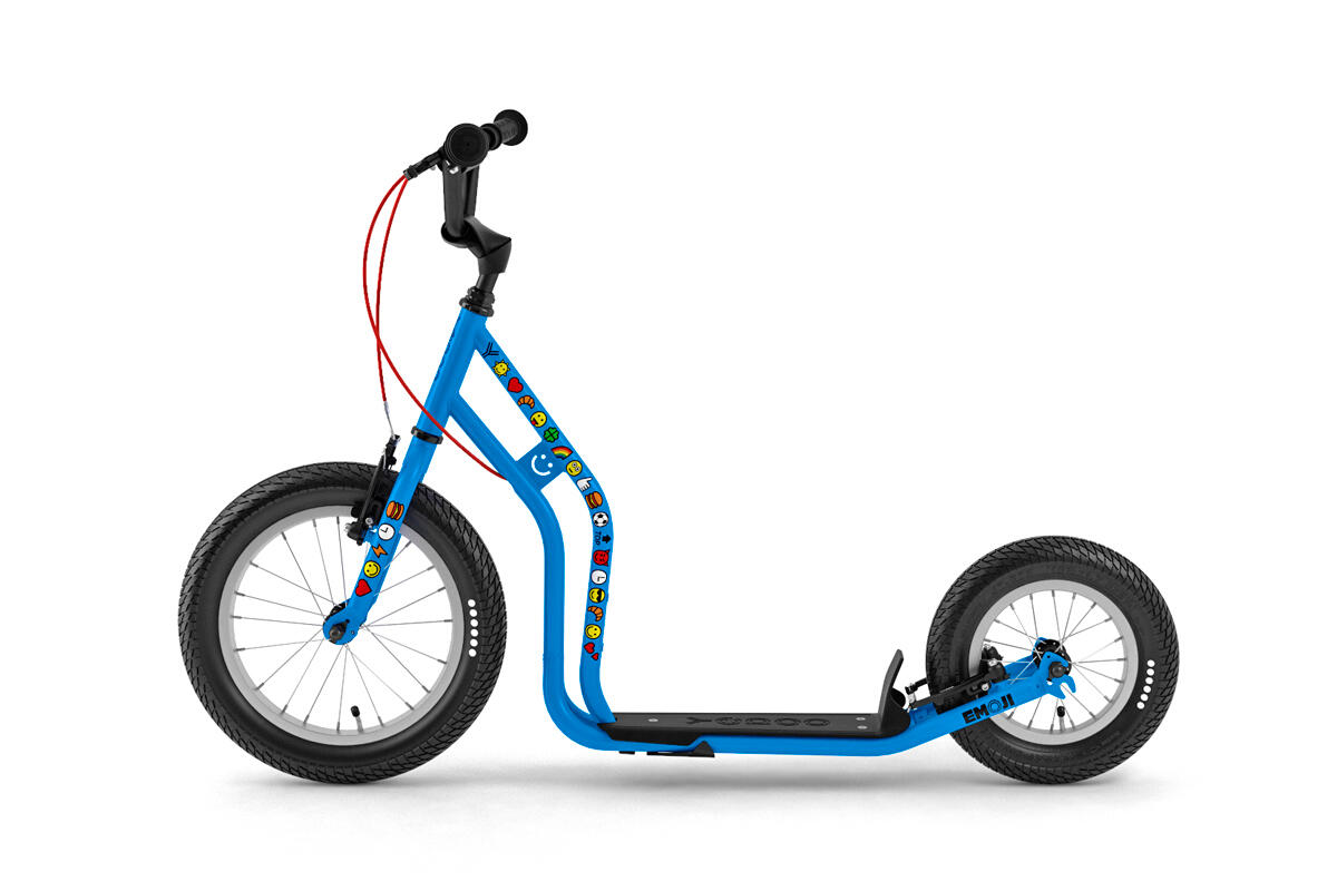 Scooter mit Lufträder Wzoom Emoji Blau YEDOO | Decathlon
