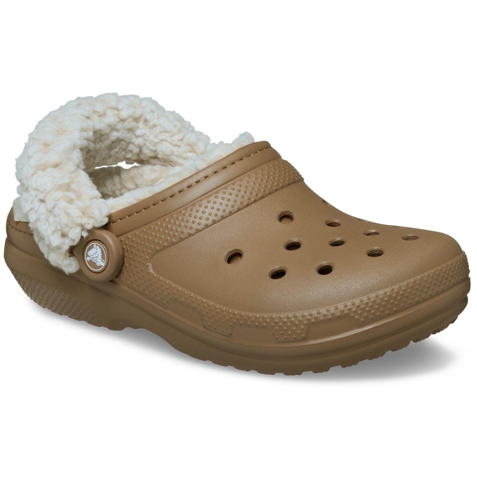 Crocs Classic Fleece Lined Thermoplastic Men's Sepia Clogs CROCS ...