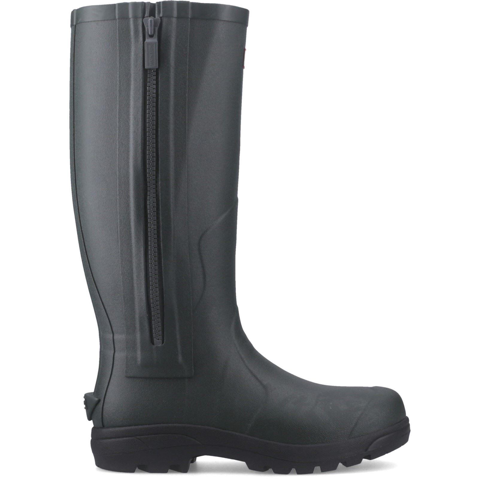 Hunter Balmoral MK II Rubber Men's Dark Olive/Black Wellington Boots ...