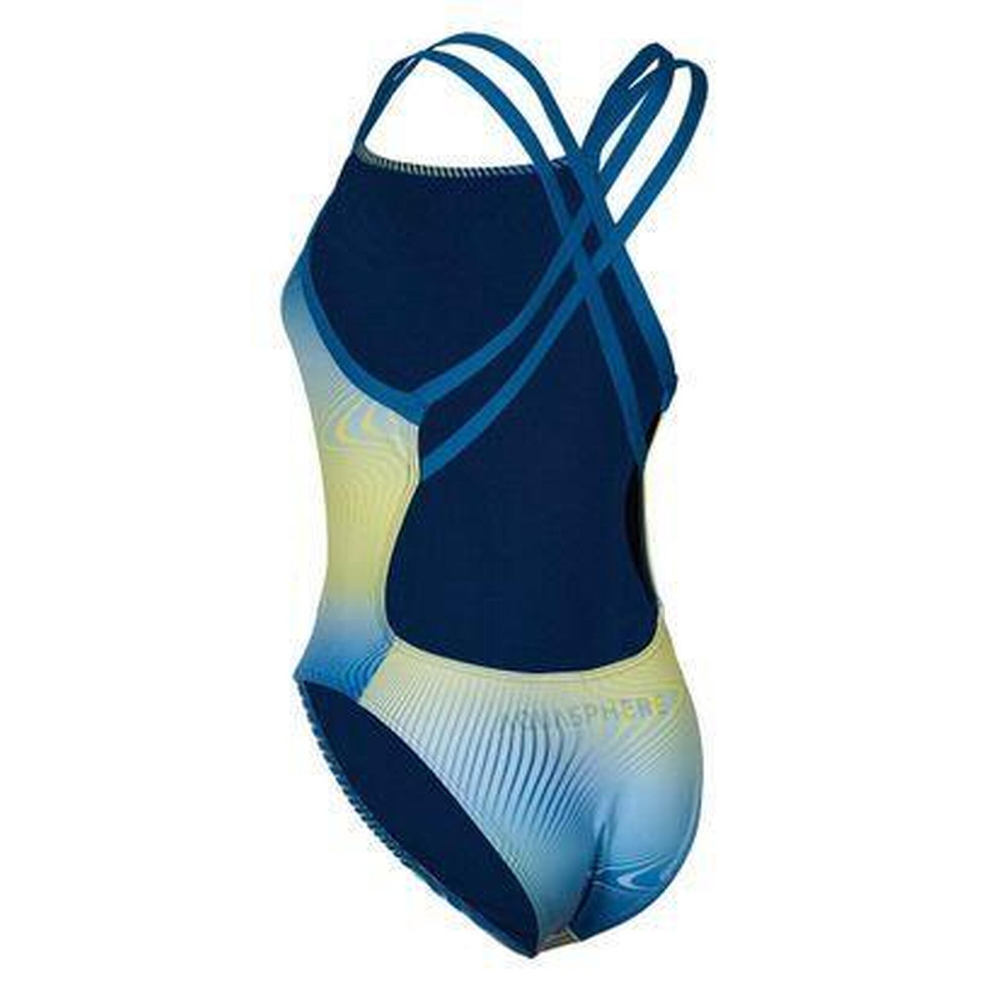 Maillot de Bain Femme 1 Pièce Aquasphere Essential Open Back Bleu AQUASPHERE | Decathlon