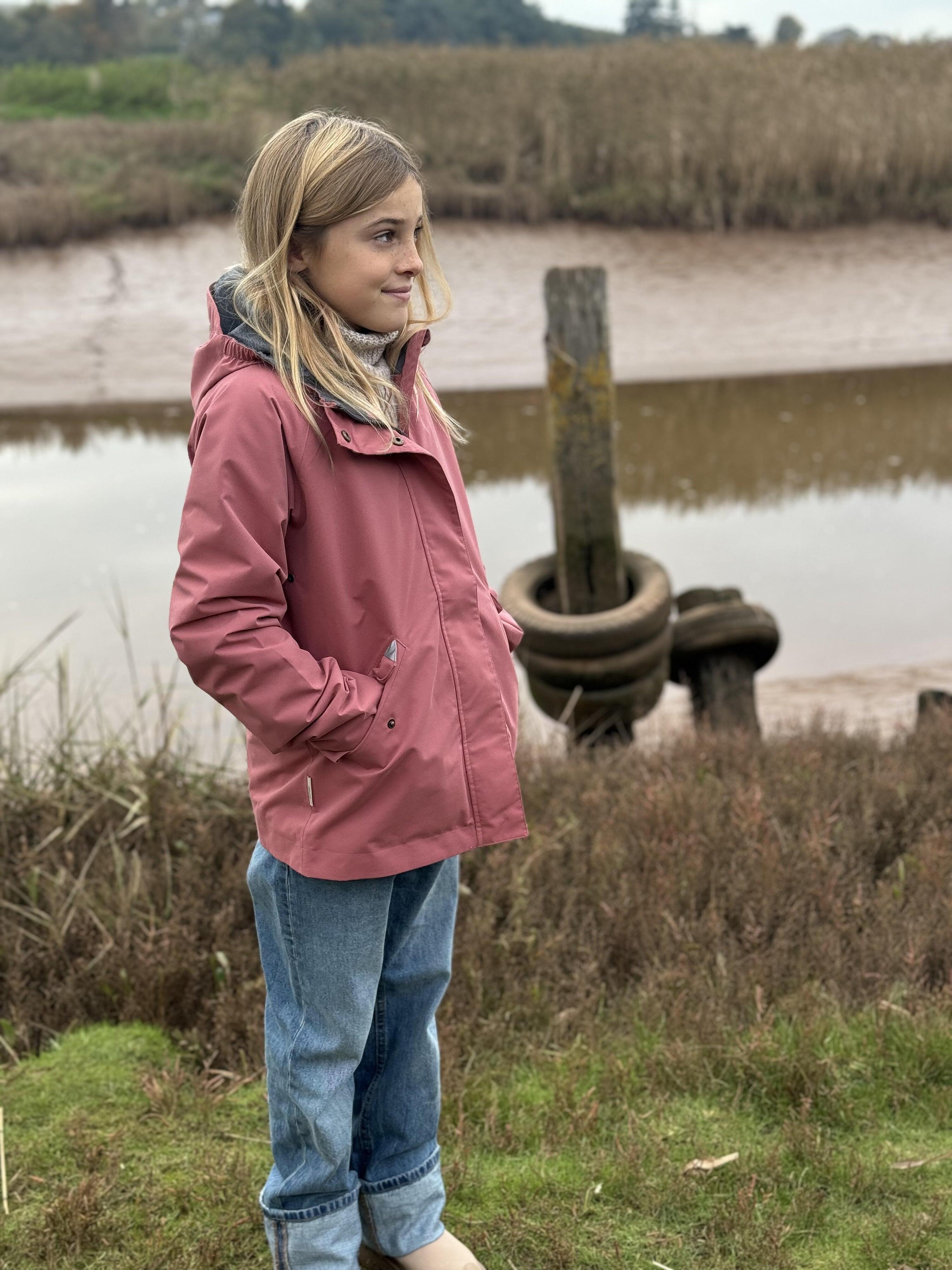 All-Weather Waterproof Kids Raincoat in Dusty Pink TOASTIE | Decathlon