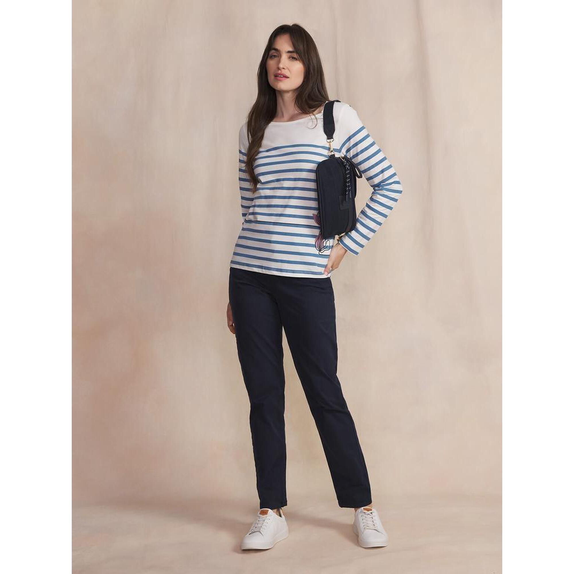 T-shirt manches longues femme ALISATEE 100% coton Celeste TBS | Decathlon