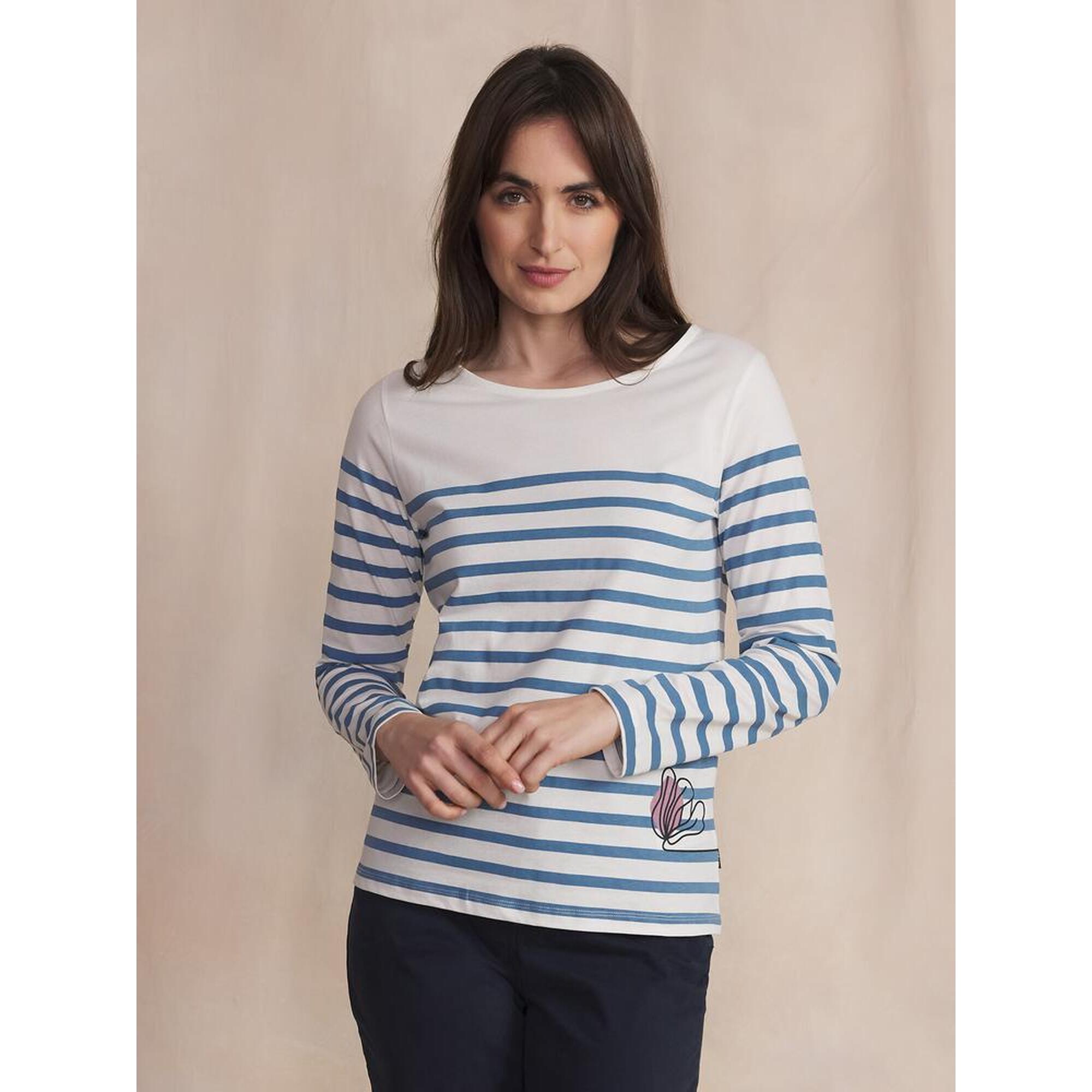 T-shirt manches longues Femme ALISATEE Celeste - 1973 TBS | Decathlon