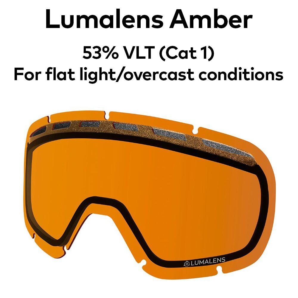LIL D Youth Snow Goggles - Charcoal/Lumalens Amber | Decathlon