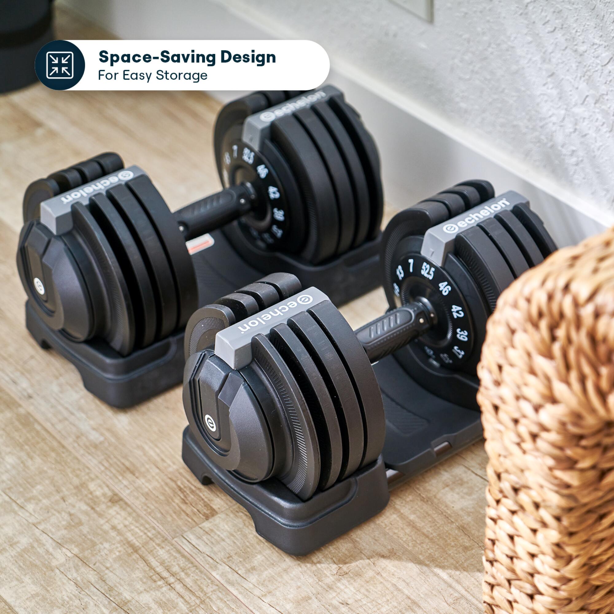 Echelon Strength Adjustable Dumbbells | Decathlon