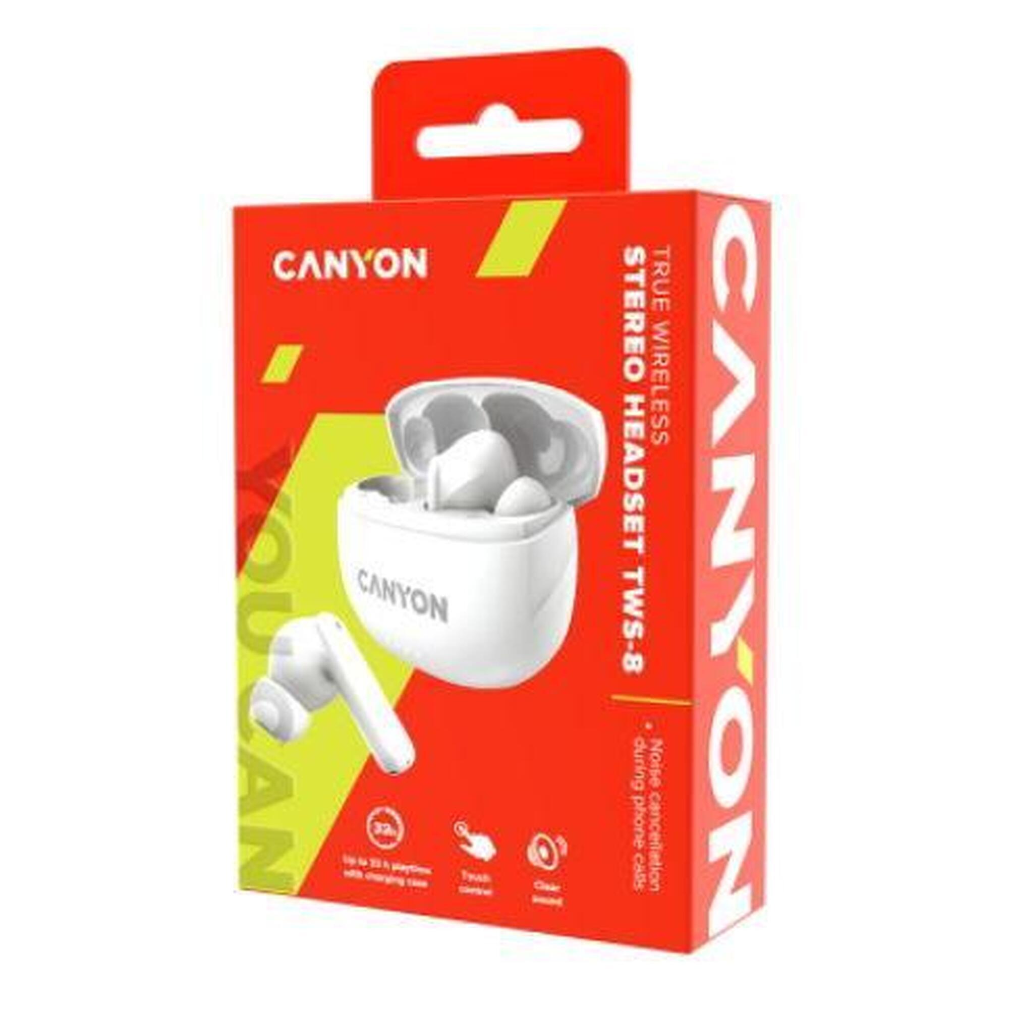 CANYON - Casti True Wireless Canyon TWS-8, Bluetooth, ENC, Microfon ...
