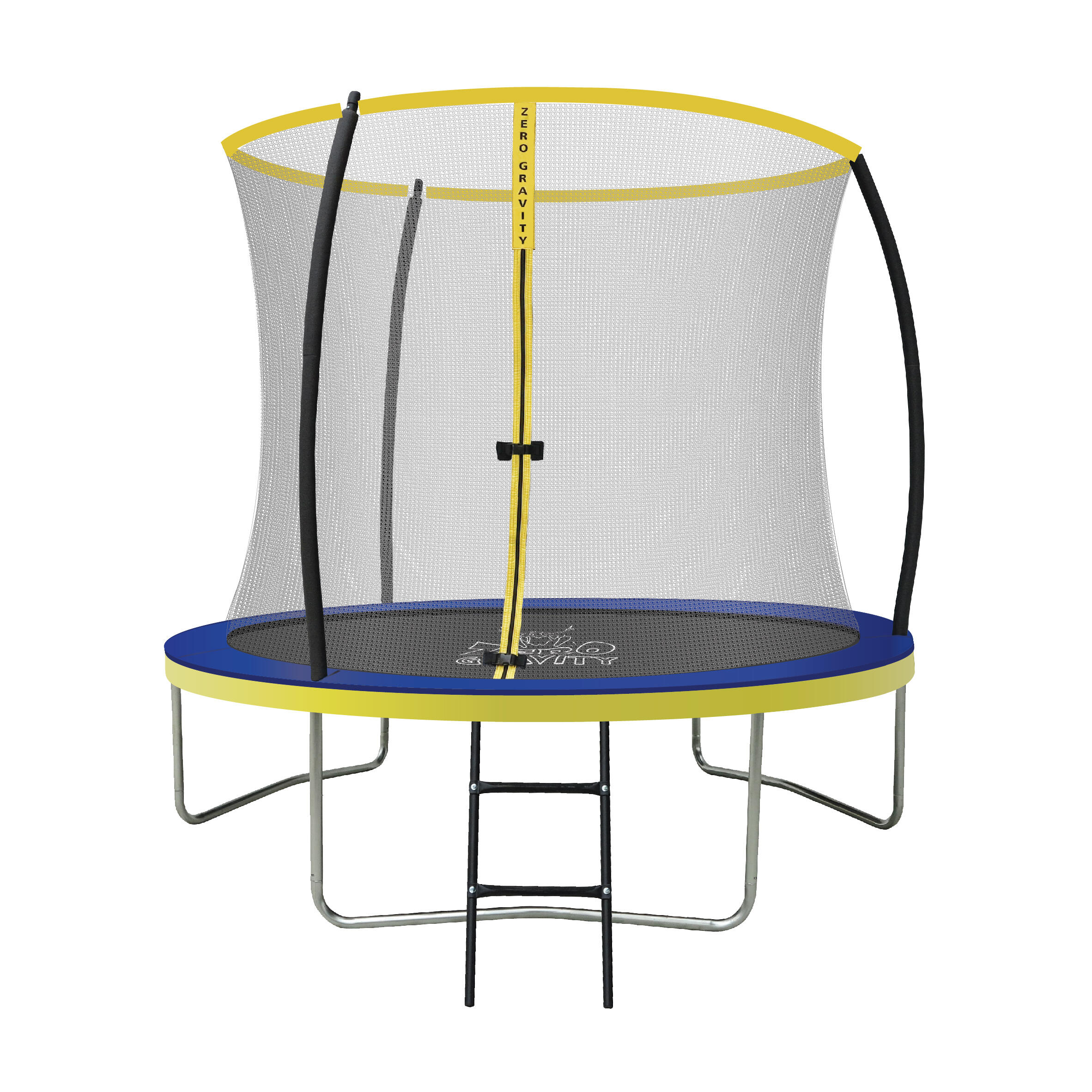 Zero Gravity Ultima 4 8ft Trampoline and Enclosure - Blue&Yellow ...