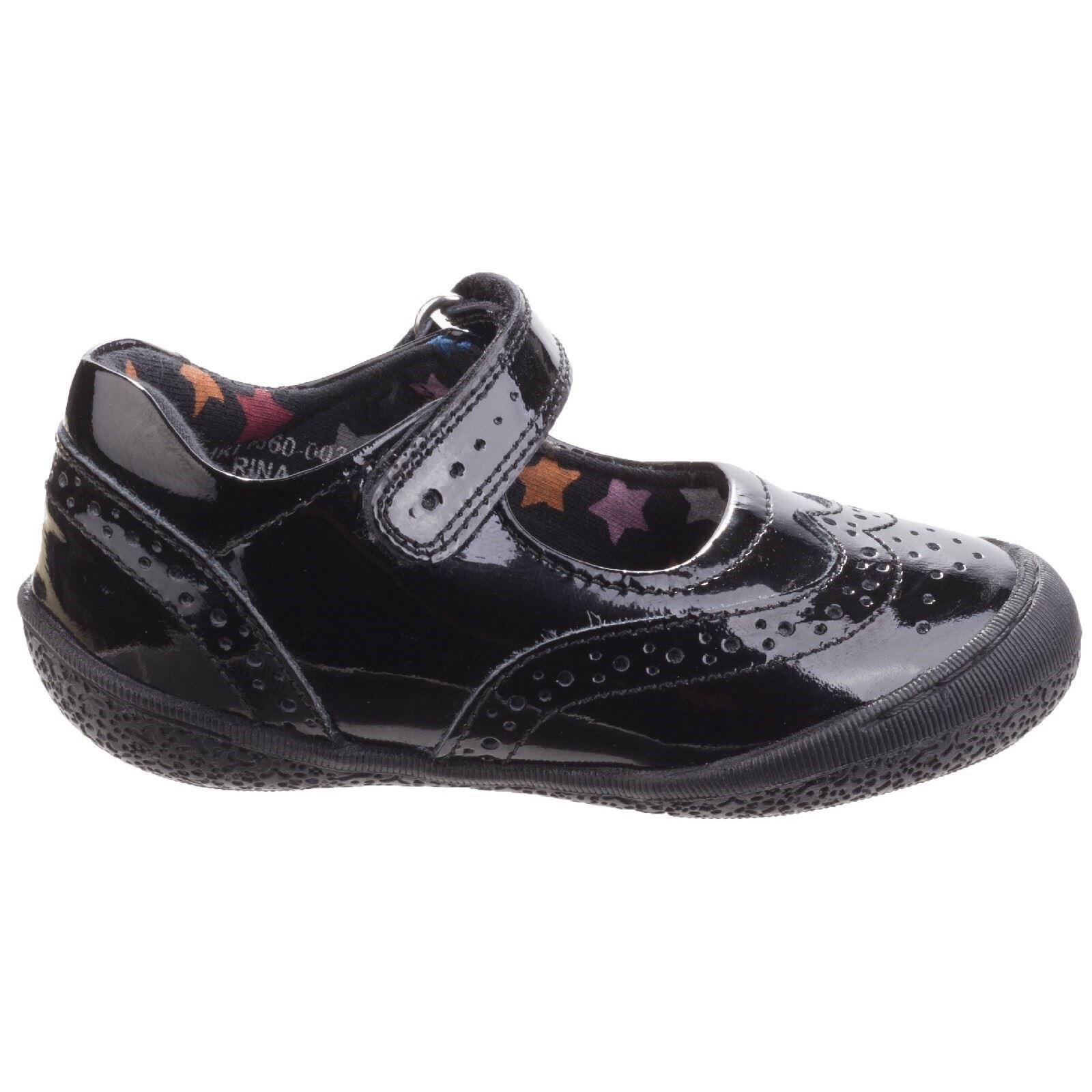 Hush Puppies Rina Junior Patent Leather Girls's Patent Black Shoes HUSH ...