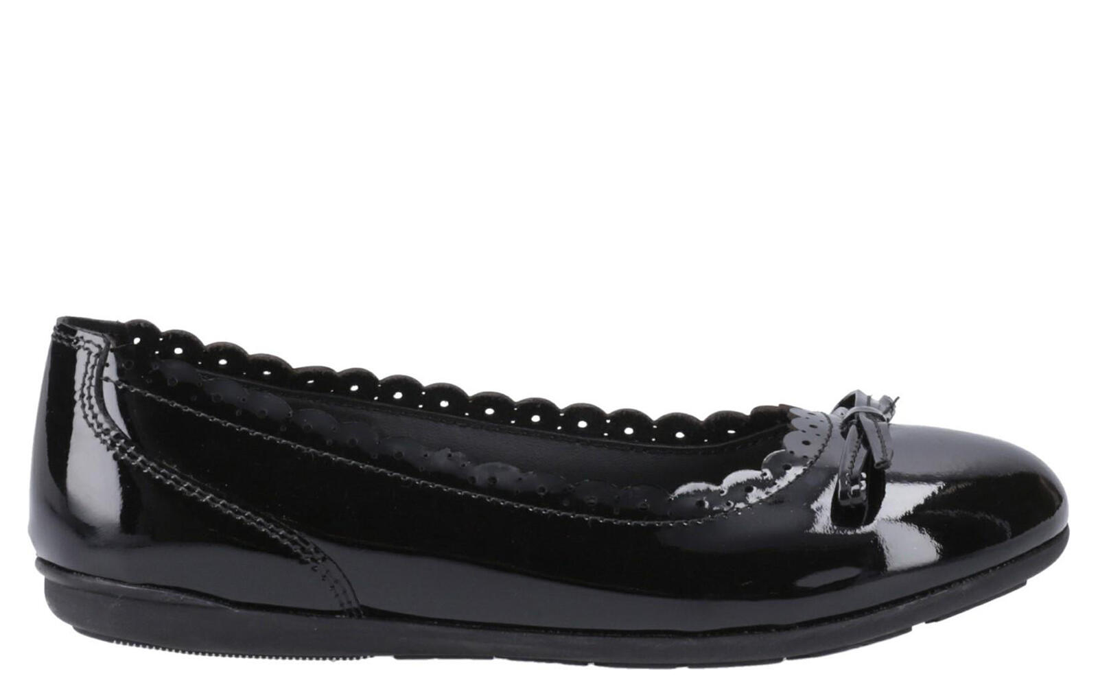 Hush Puppies Lillie Patent Senior Girls Ballerina Shoes HUSH PUPPIES ...