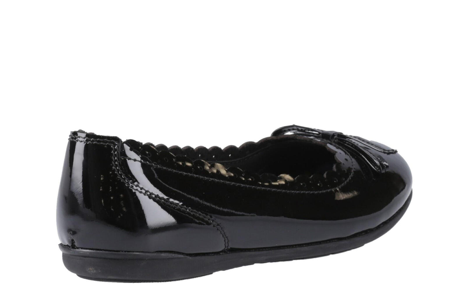 Hush Puppies Lillie Patent Senior Girls Ballerina Shoes HUSH PUPPIES ...