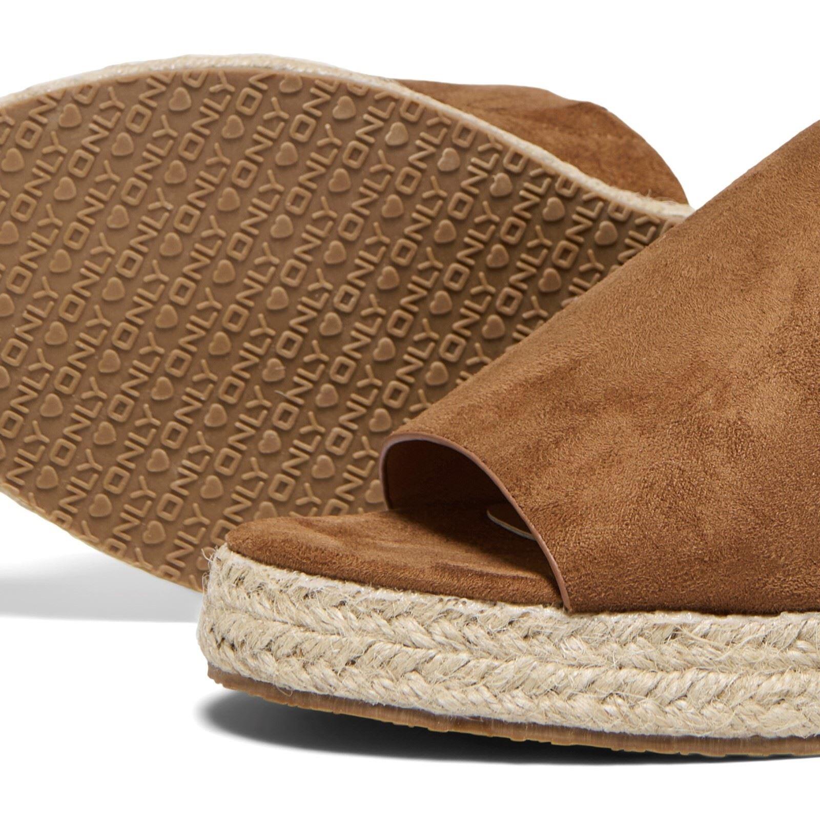 ONLY MINERVA-3 Polyester Women's Cognac Mules | Decathlon