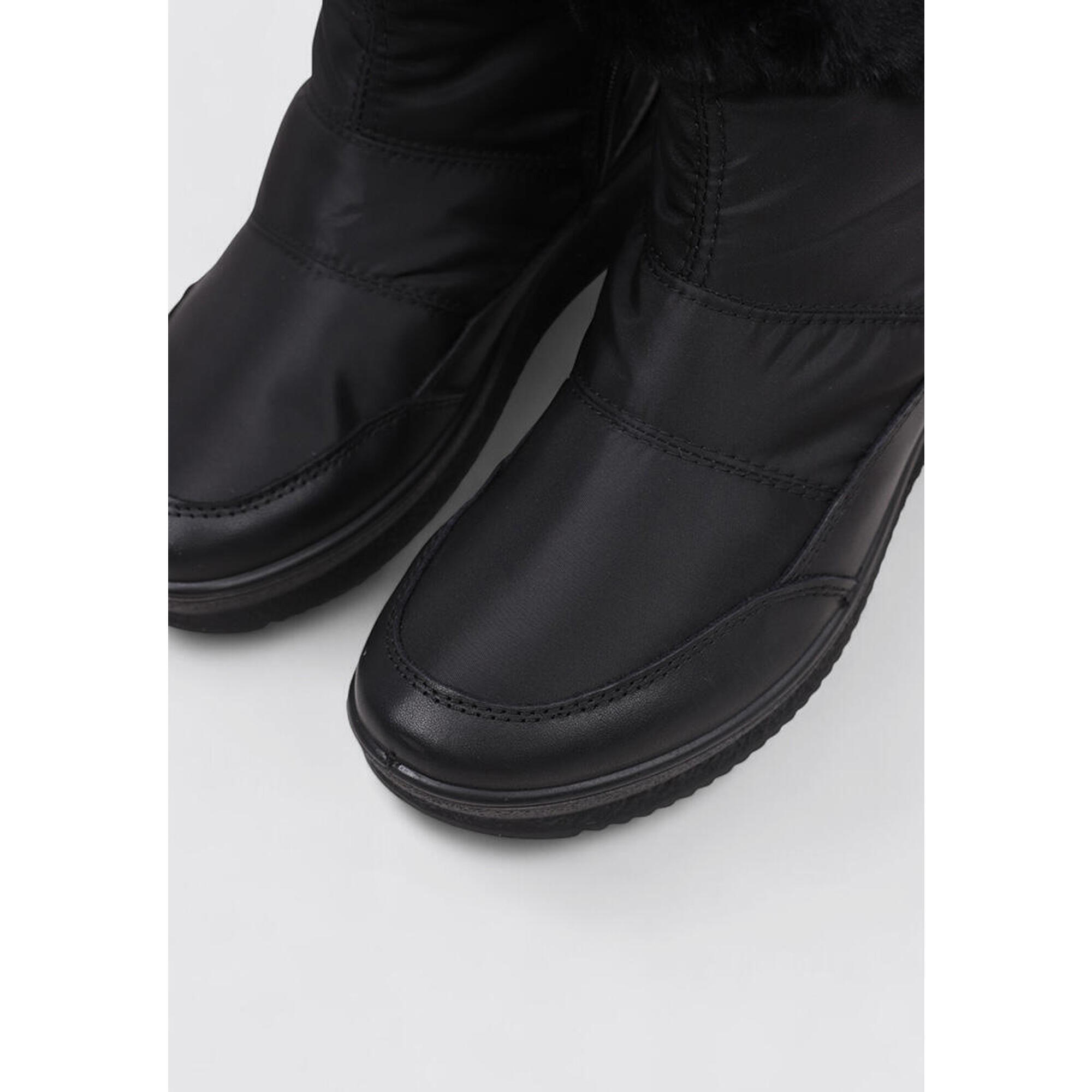IMAC 856678 Bottes esquimales femme, noir, cuir et textile ...