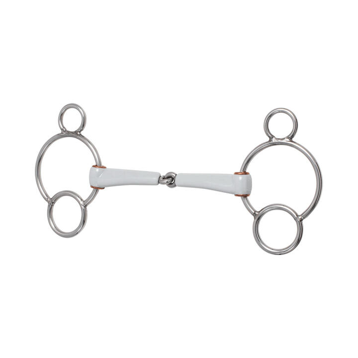 Mors 3 ou 4 anneaux pour cheval avec simple brisure Beris BERIS | Decathlon