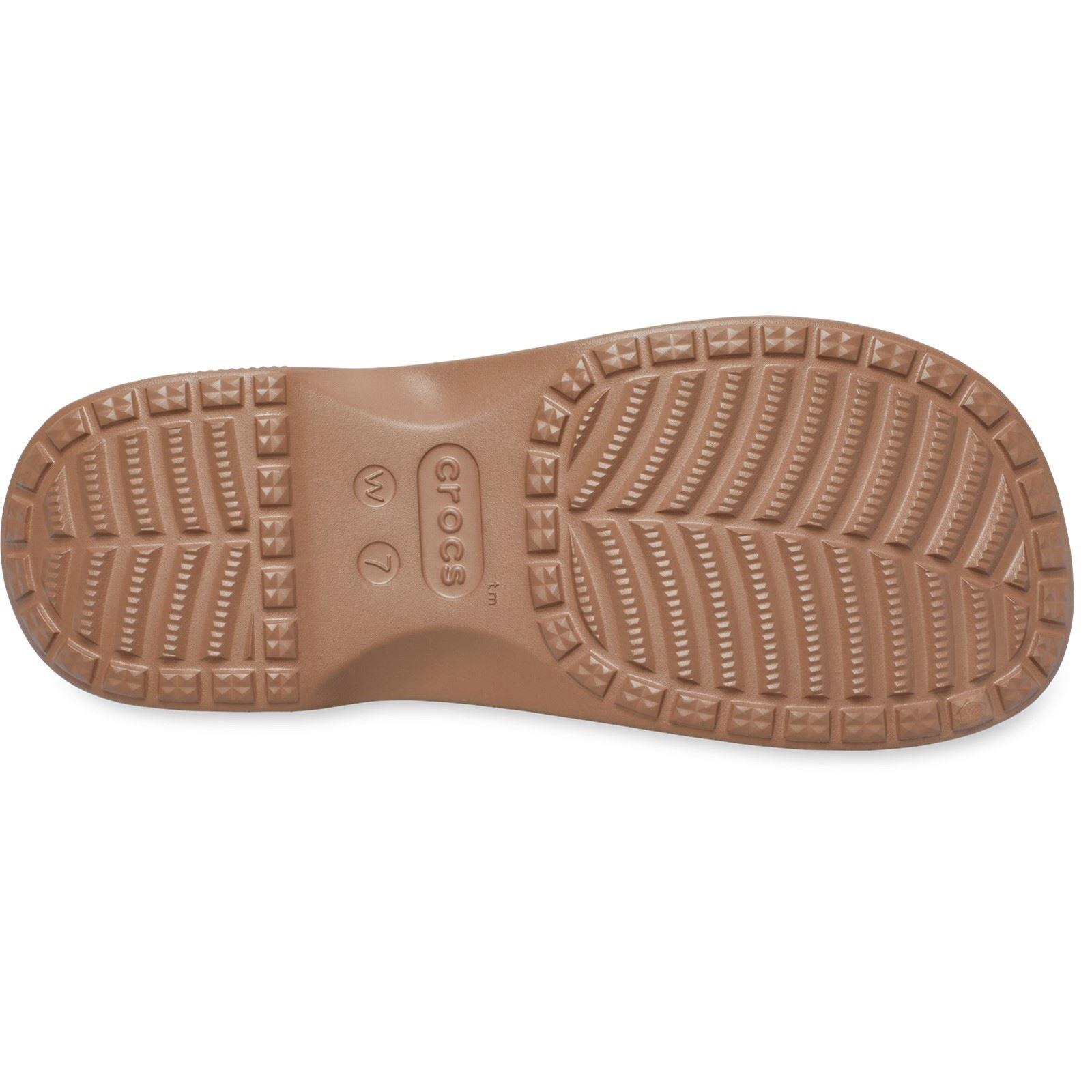 Crocs Classic Cross Strap Thermoplastic Women's Milk Chocolate Sandals ...