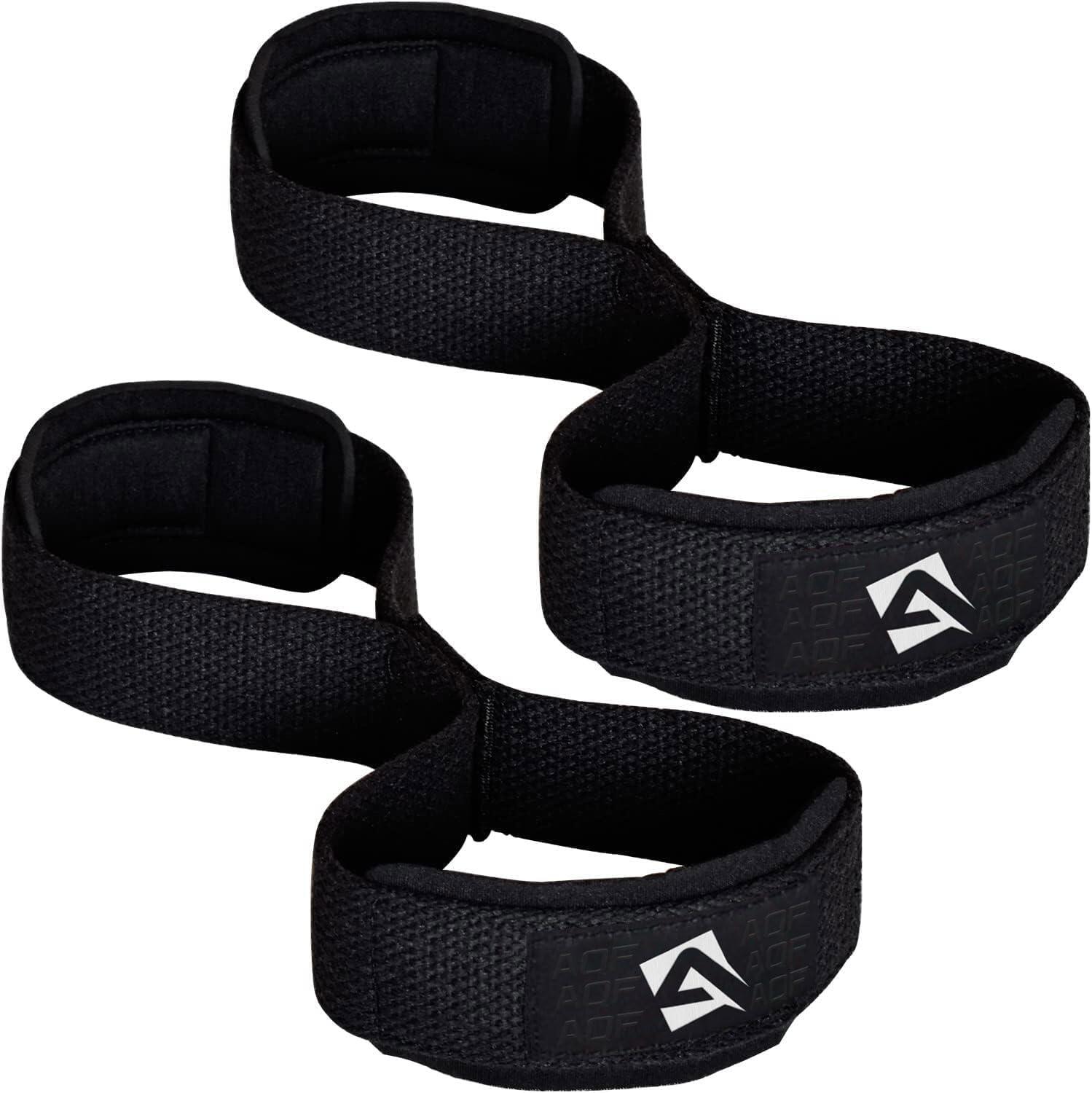 AQF Figure 8 Weight Lifting Straps Non Slip Wrist Support with Padded ...