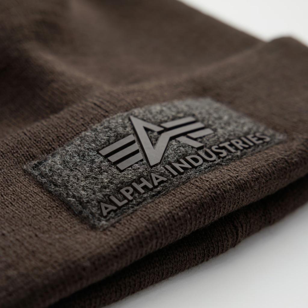 Mütze Alpha Industries Modell Vlc Beanie Farbe Brown ALPHA INDUSTRIES ...