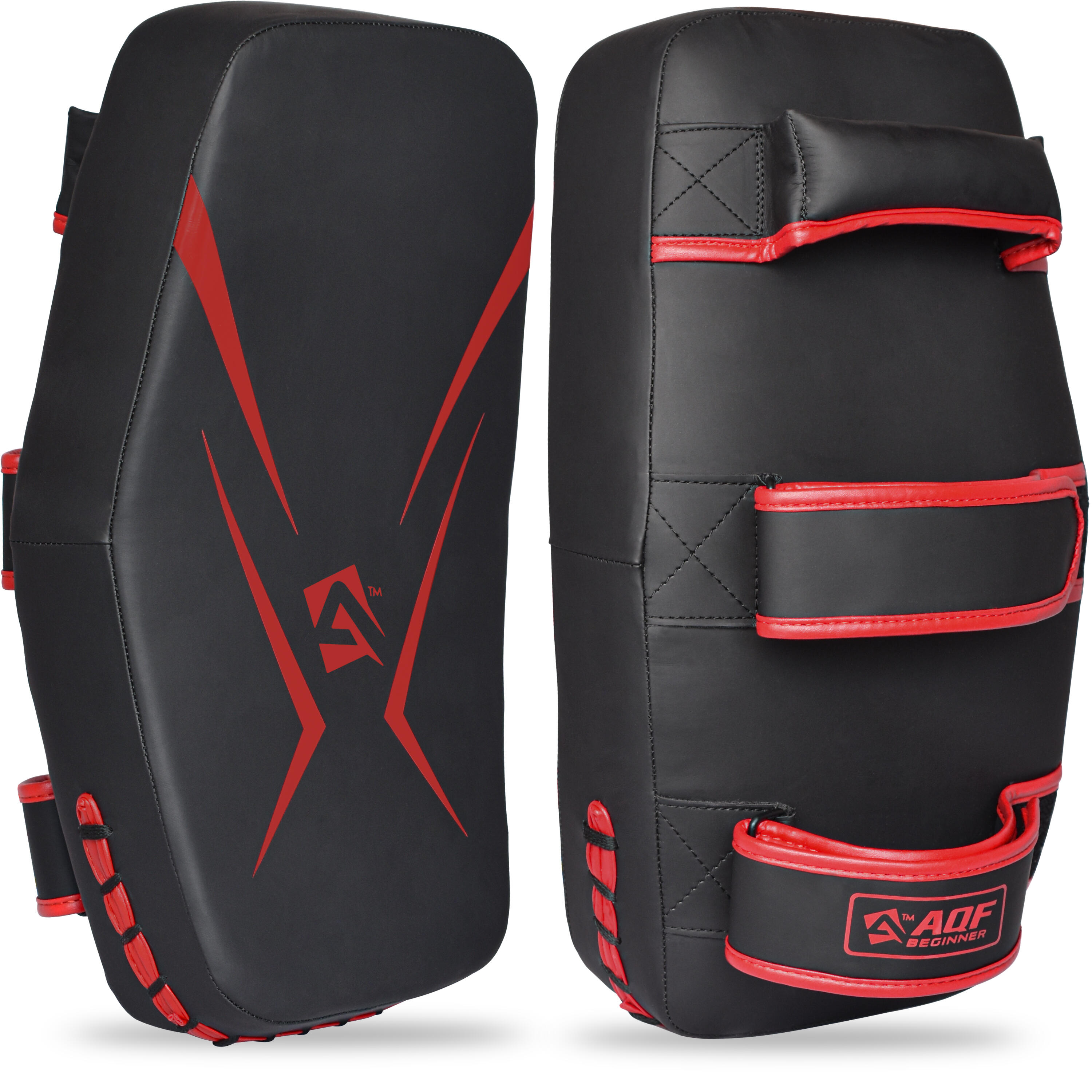AQF Muay Thai Kick Pads Curved Shield for MMA Kickboxing Training (One ...
