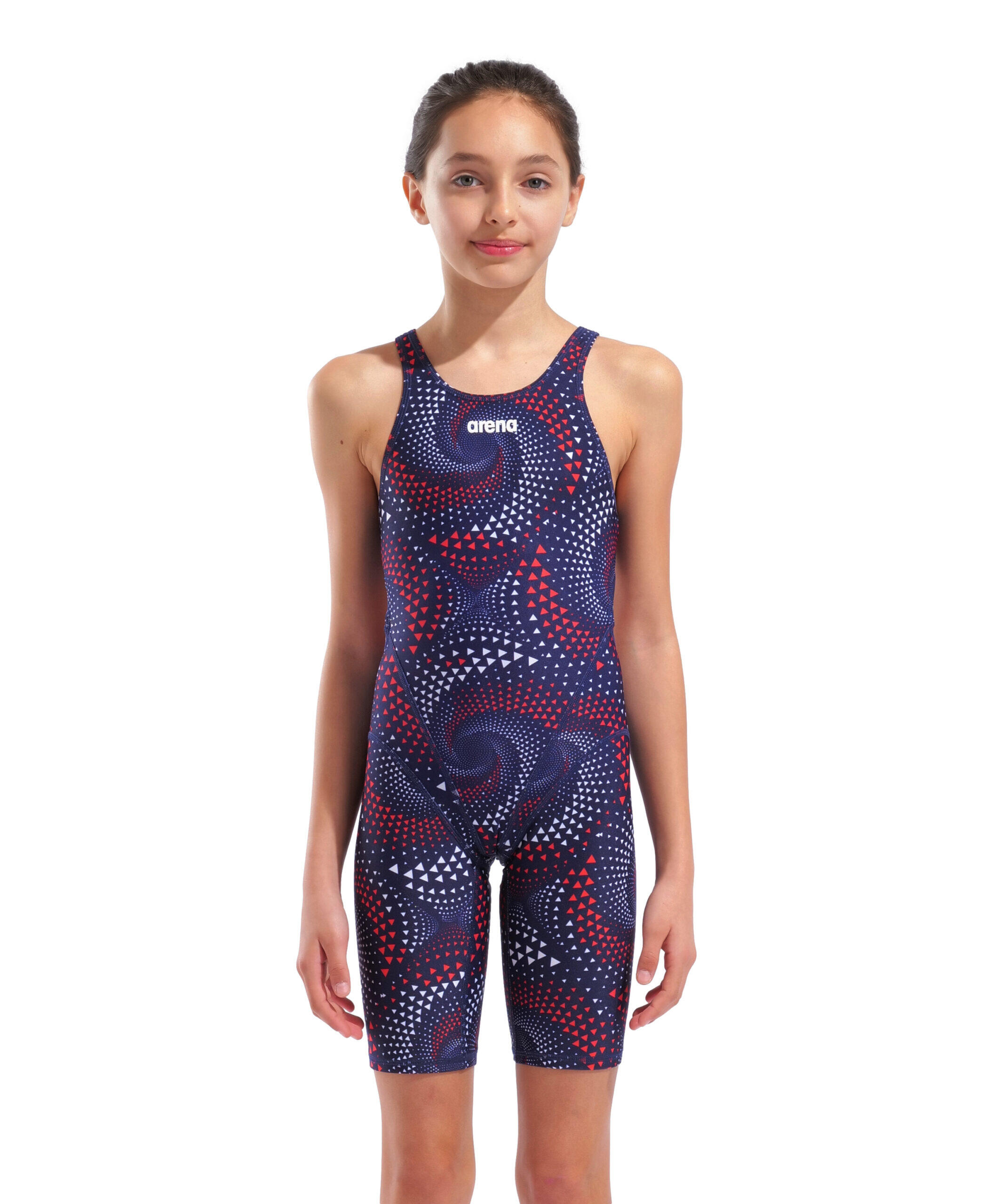 Costume ragazza con gambe Arena Team Blu/Rosso ARENA | Decathlon