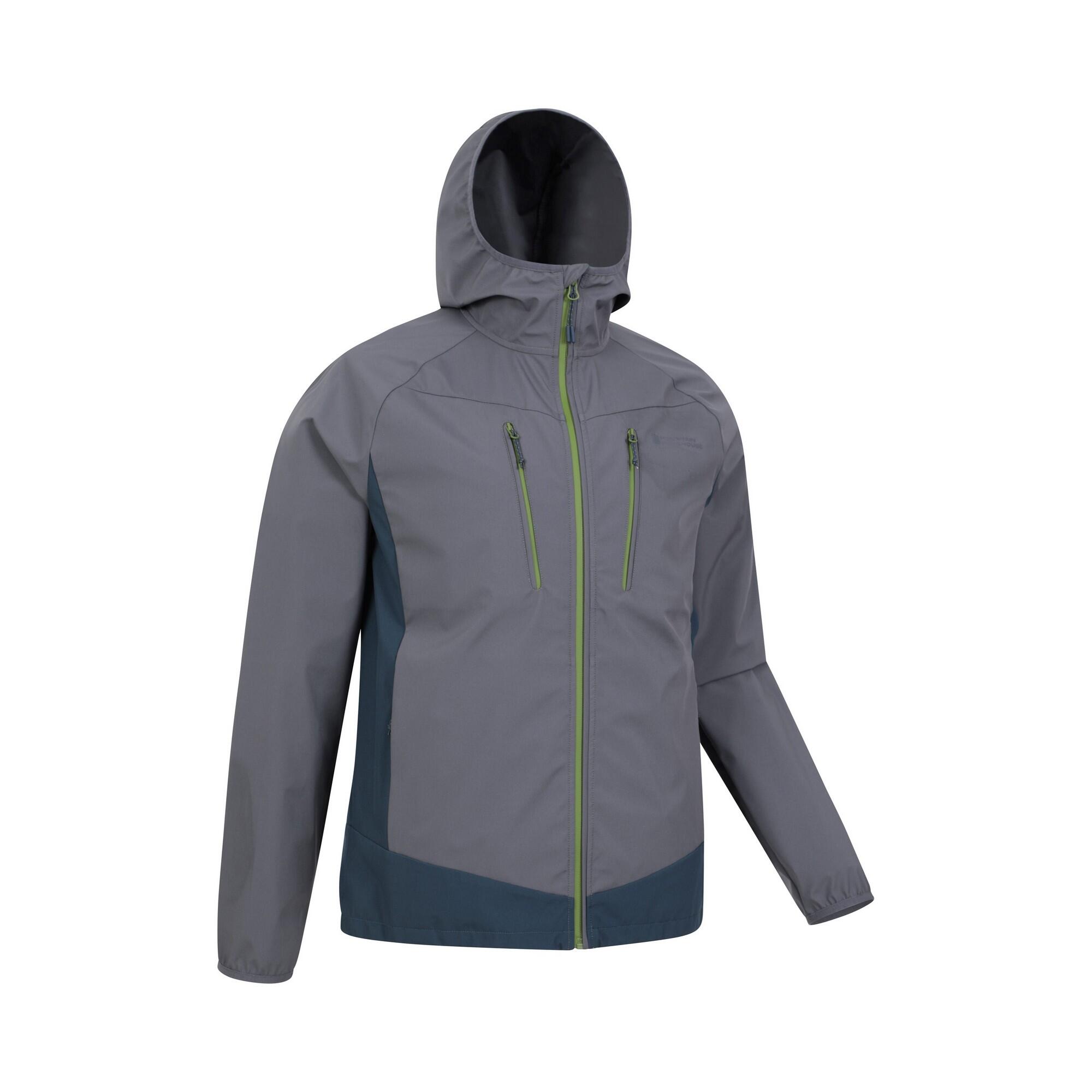 Mens Ambit Lightweight Soft Shell Jacket (Dark Grey) MOUNTAIN WAREHOUSE ...