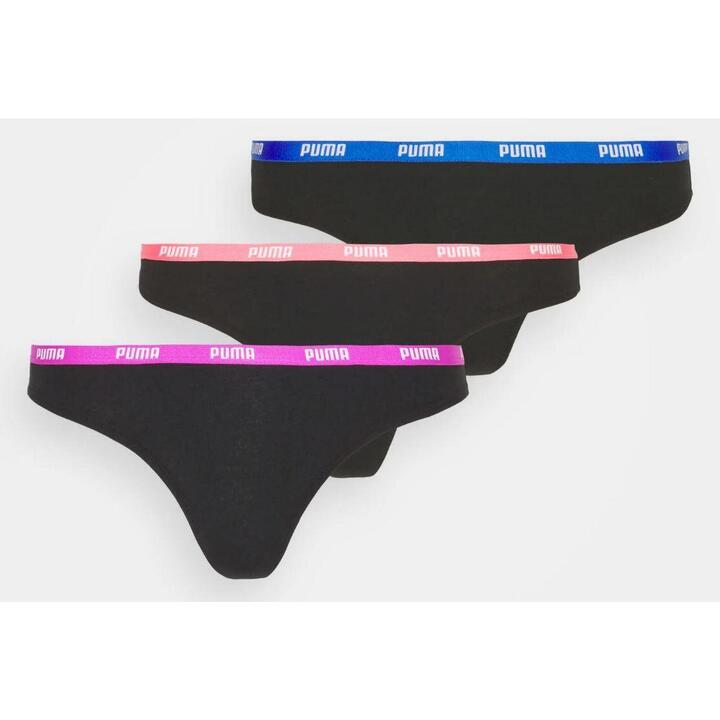 String femme Puma 3-pack coton/élasthanne, taille L PUMA | Decathlon