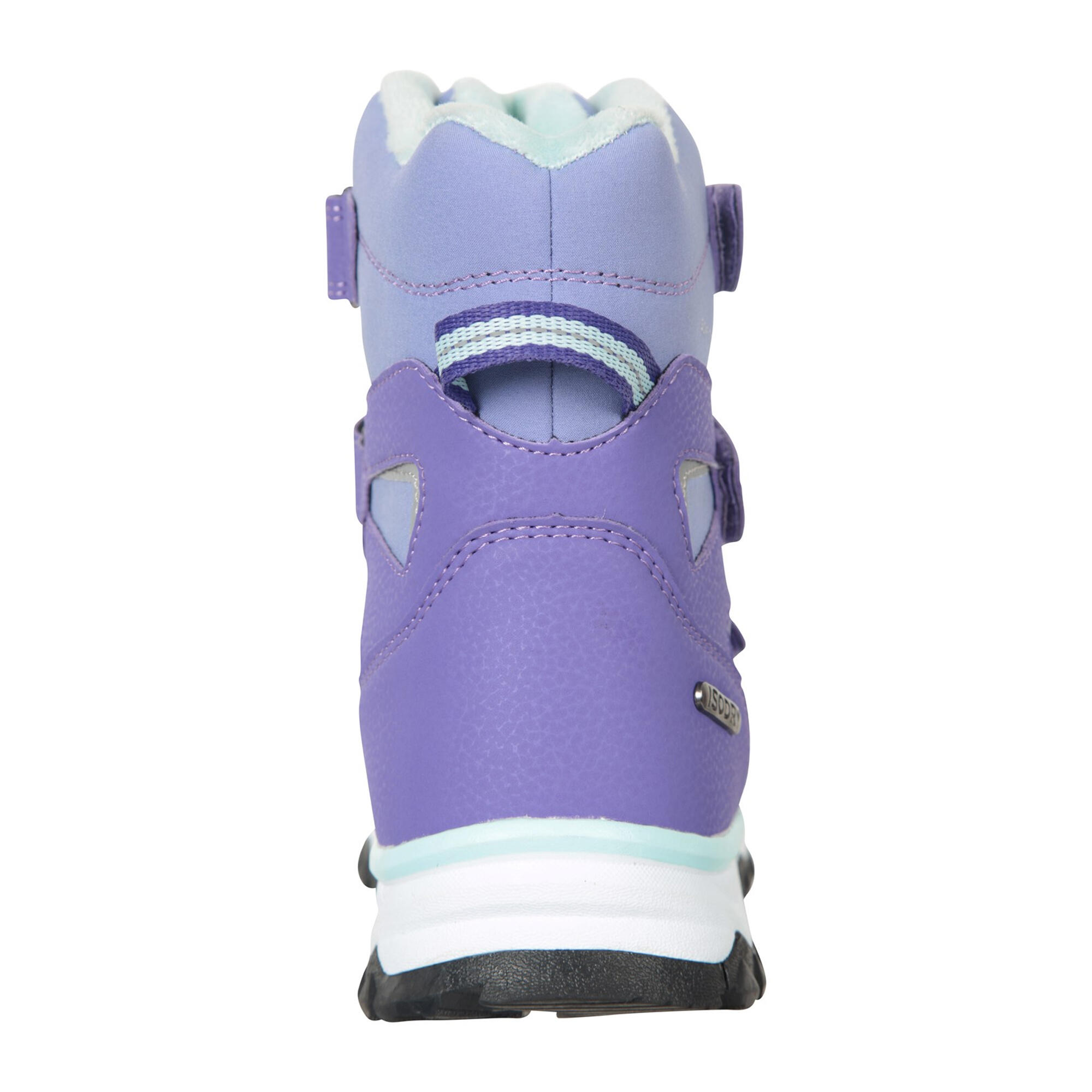 Childrens/Kids Slope Adaptive Softshell Snow Boots (Lavender/Mint ...