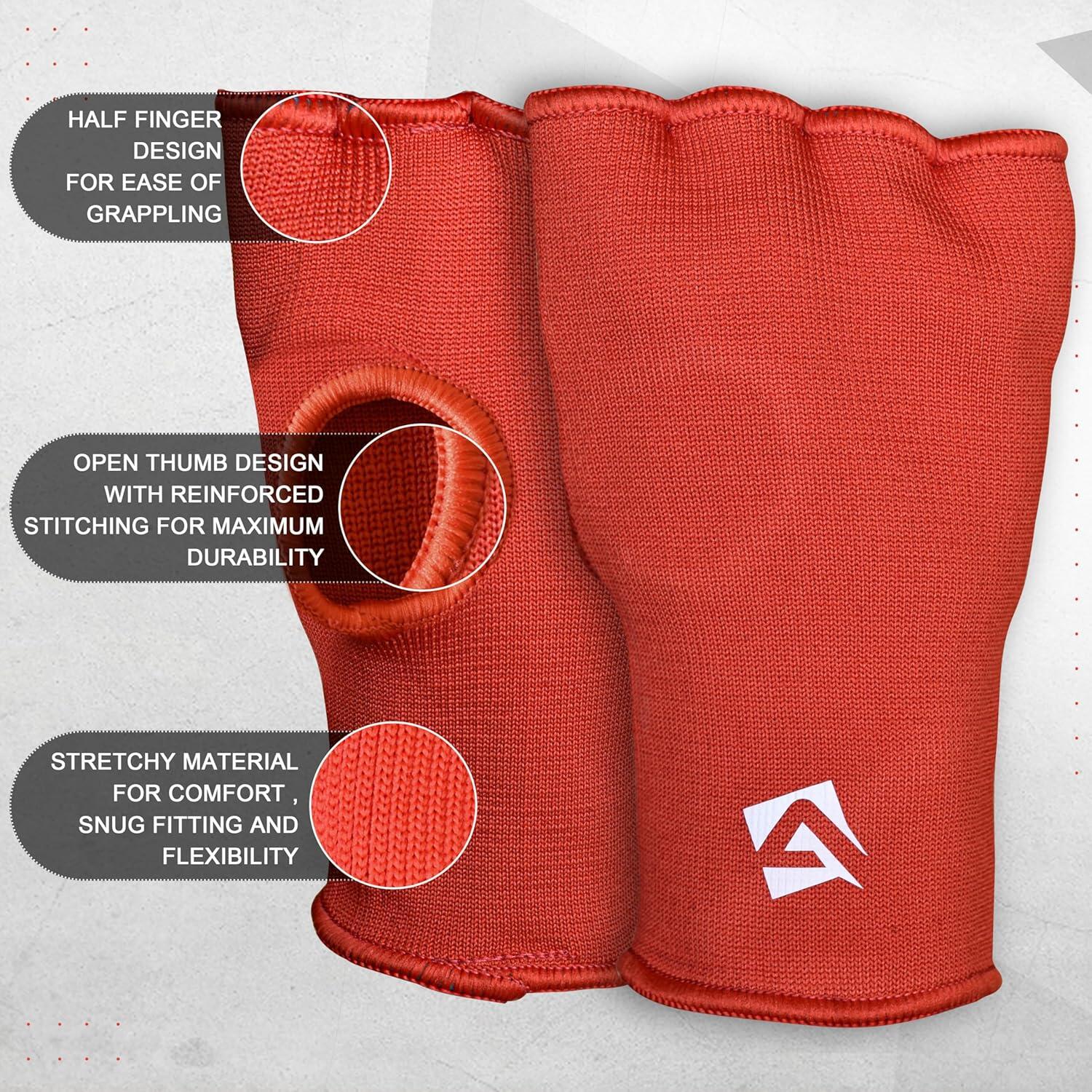AQF Breathable Boxing Inner Gloves – Elastic Hand Wraps & Fist ...