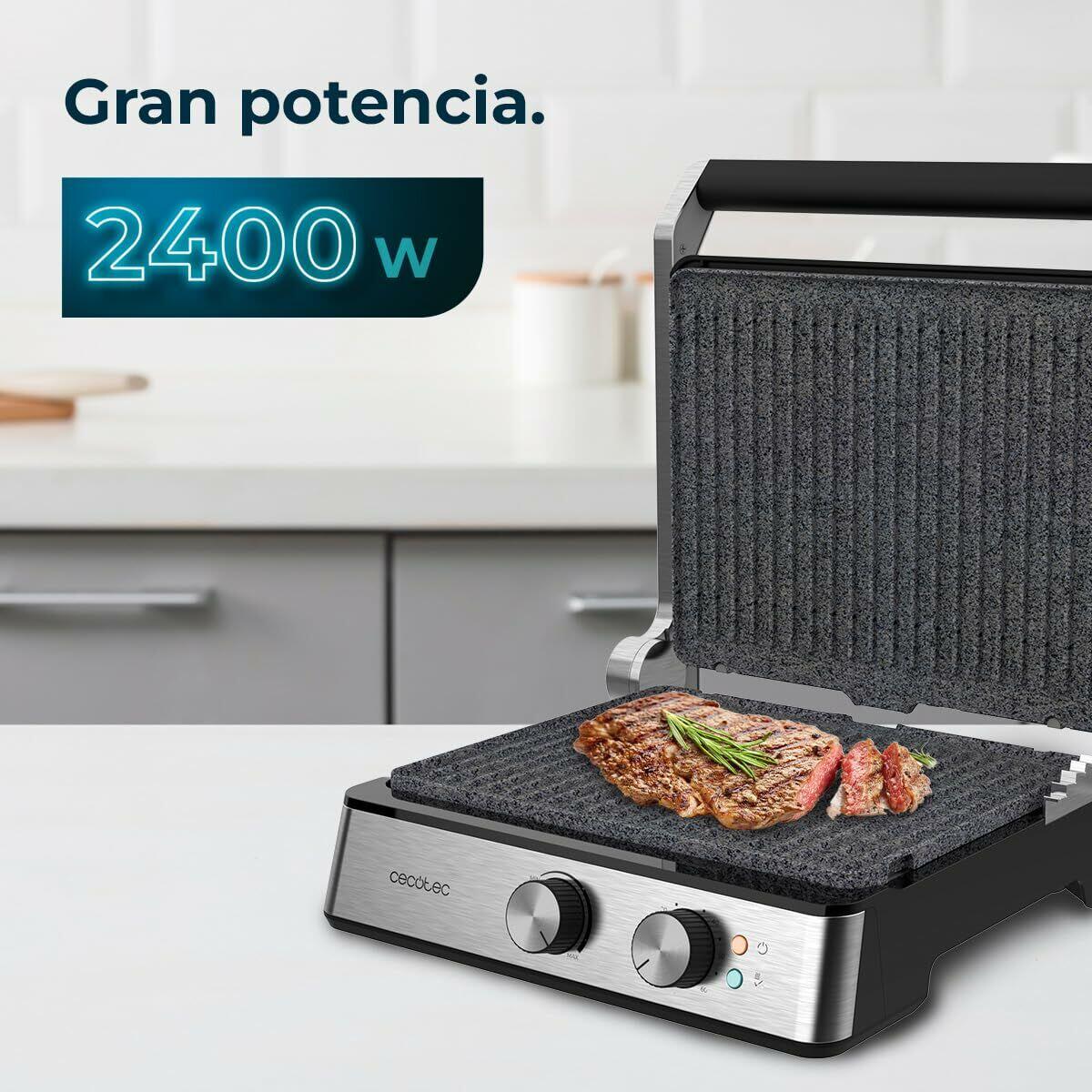 Barbecue Électrique CECOTEC Rock'nGrill Blaze Gris acier | Decathlon