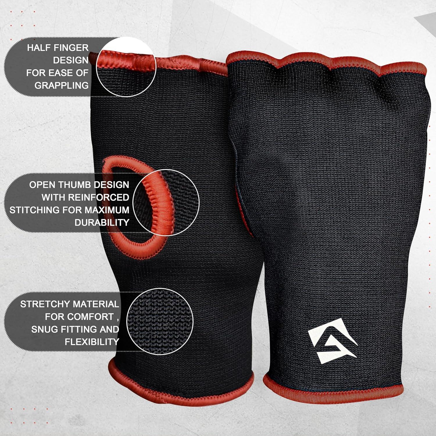AQF Breathable Boxing Inner Gloves – Elastic Hand Wraps & Fist ...