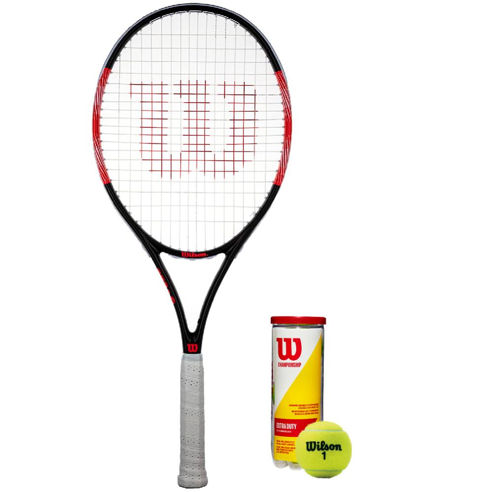 Wilson Federer Elite 105 Tennis Racket & Tennis Balls WILSON | Decathlon