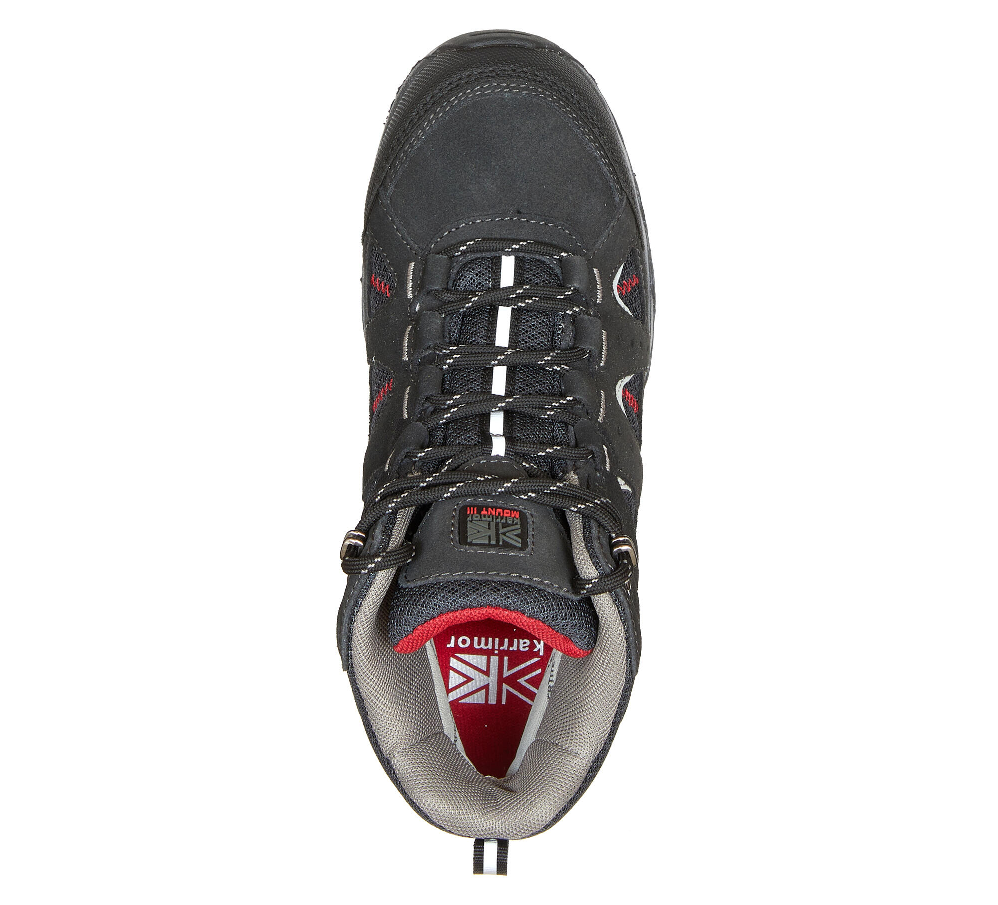 Karrimor Boys Walking Boots Shoes Bodmin mid kids 2 wt Lace Up black UK ...