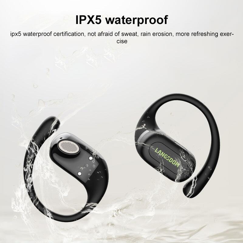 Langsdom TS19 écouteurs tour d’oreille Bluetooth avec réduction de ...