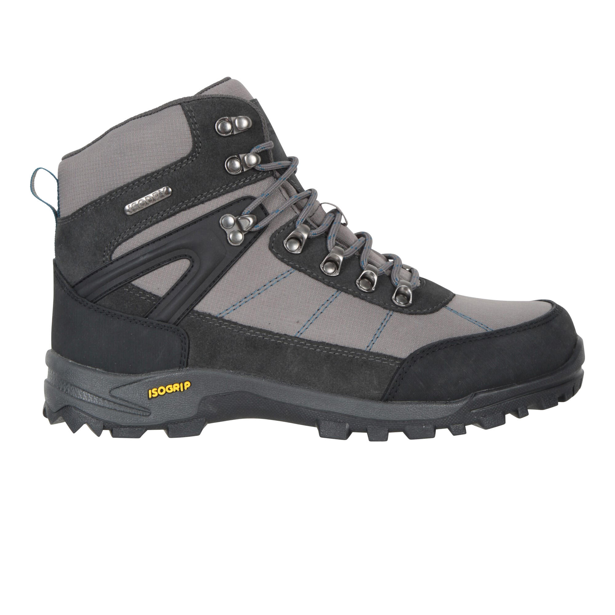 Mens Storm Extreme Suede Waterproof Hiking Boots (Dark Grey) MOUNTAIN ...