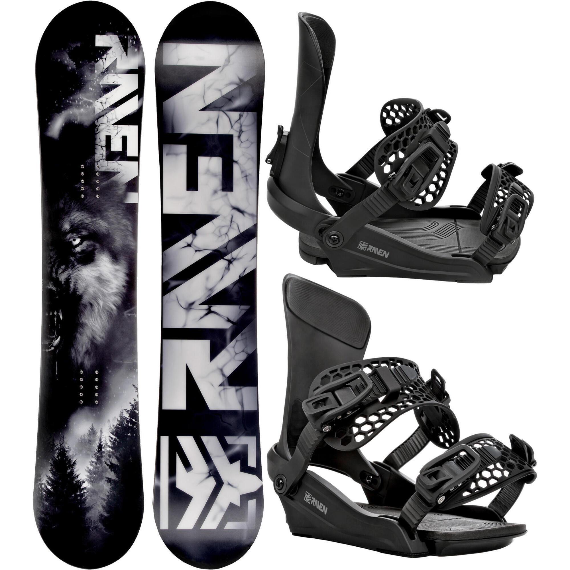 RAVEN Snowboard set Raven Lupus + vázání Raven King cena, slevy ...
