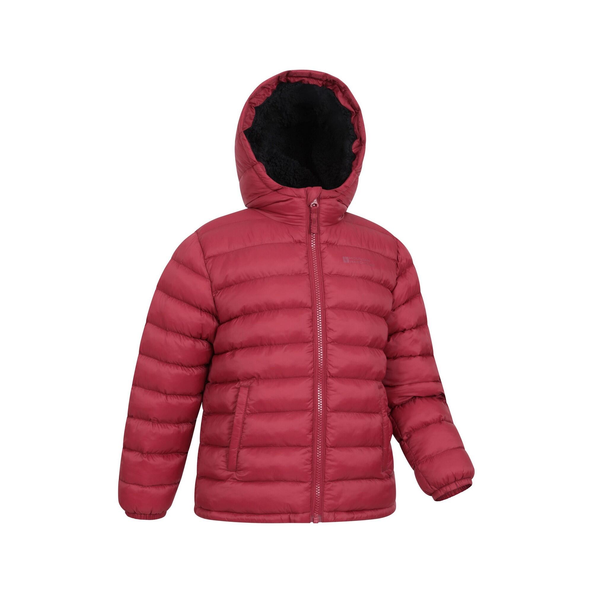 Childrens/Kids Seasons Faux Fur Lined Padded Jacket (Rust) MOUNTAIN ...